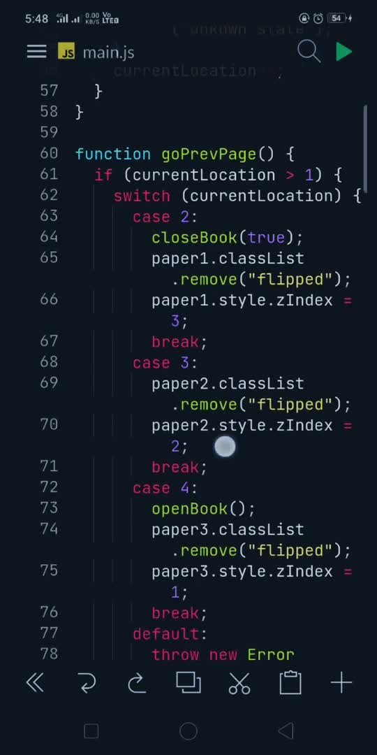 I Created A Book Using Html Css Javascript In Spck Code Editor