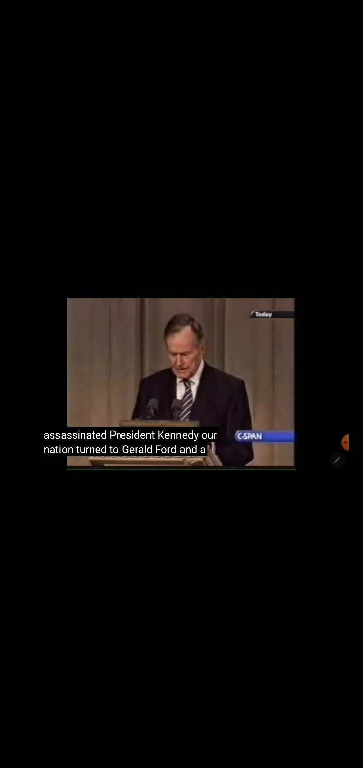 George Bush Sr. Duper's Delight During Gerald Ford's Funeral