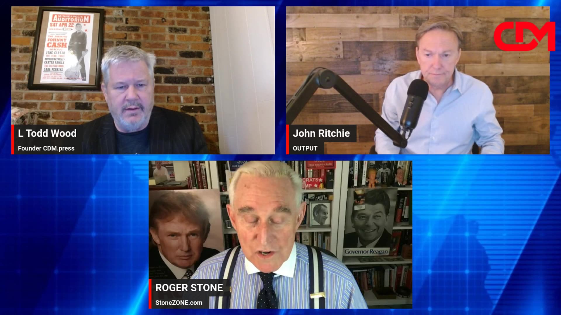 Output - Guests Roger Stone, Rob Maness - Pam Bondi?, DOGE, CO SoS ...
