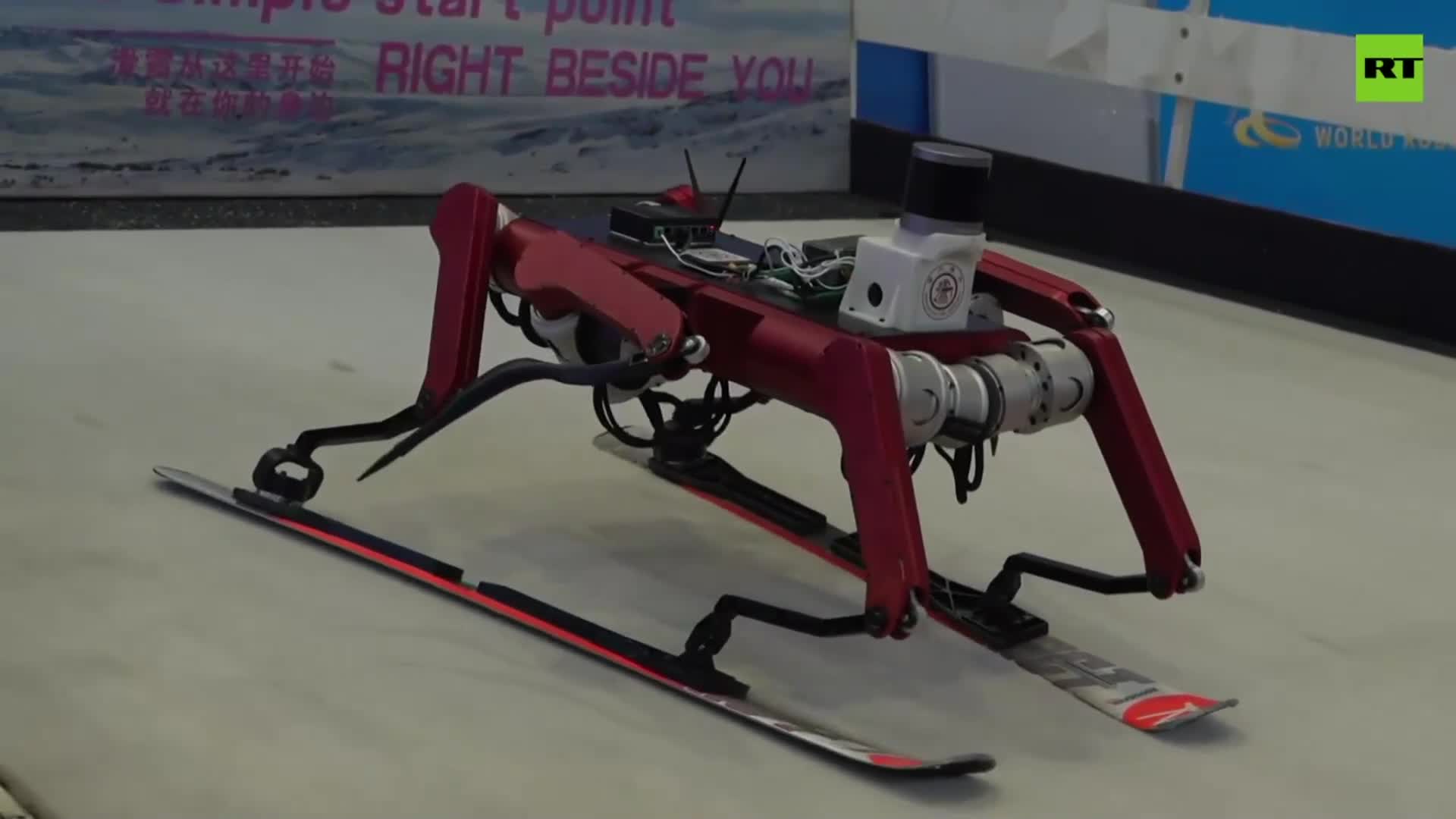 Robot Skier Unveiled At Beijing World Robot Conference