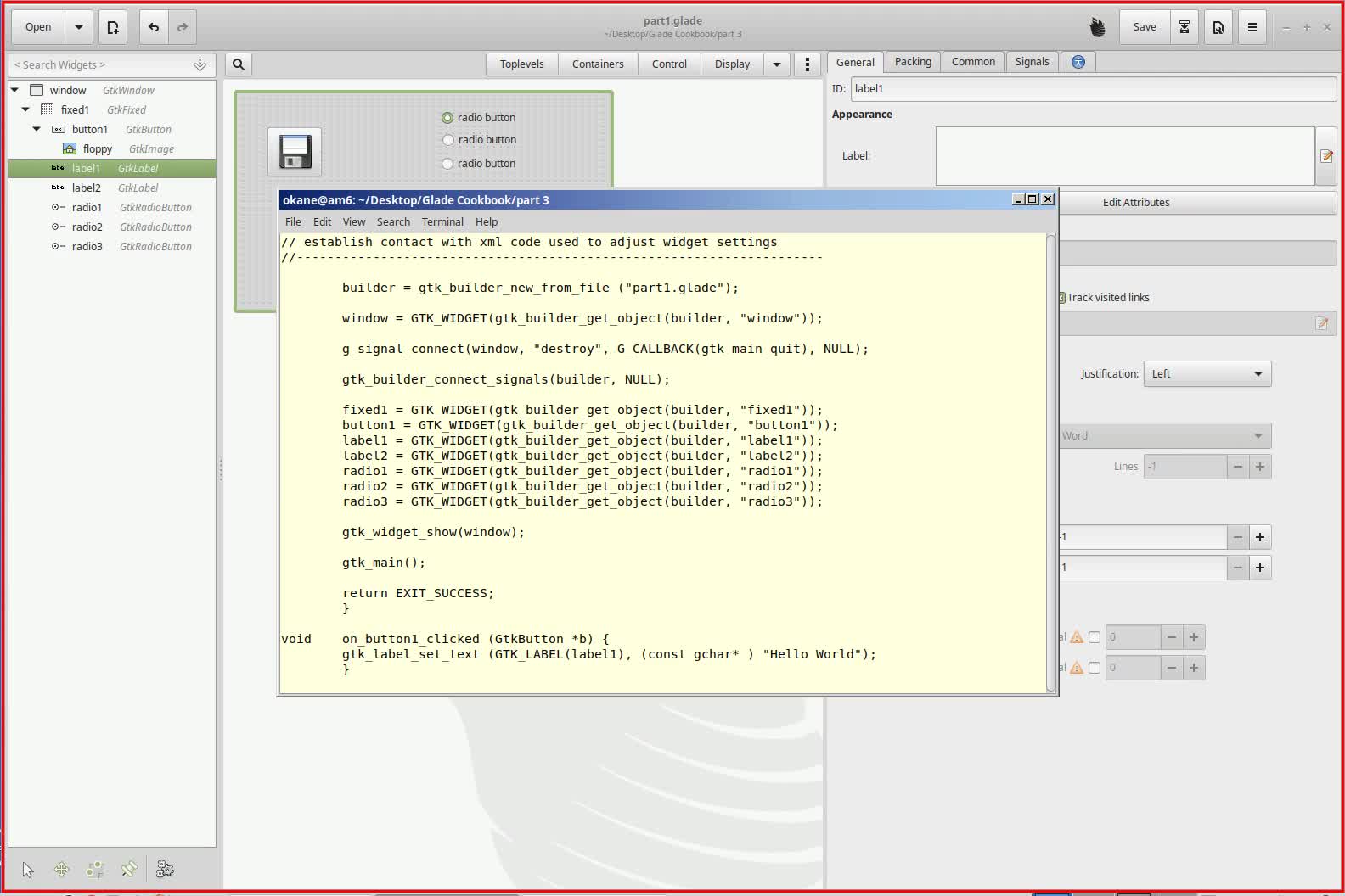 3. GtkRadioButton Controls