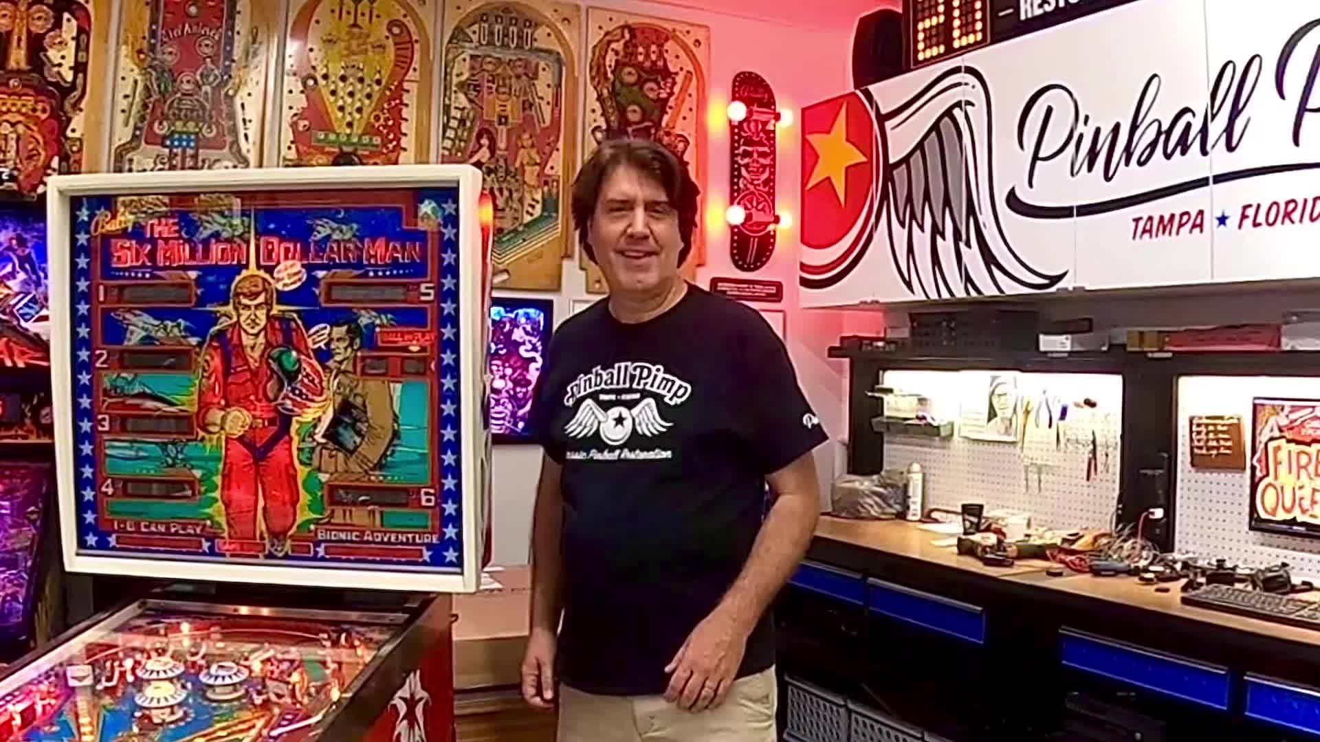 NOS Fire Queen Pinball Backglass reveal