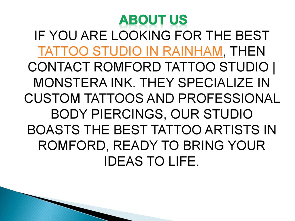 Best Tattoo Studio in Rainham