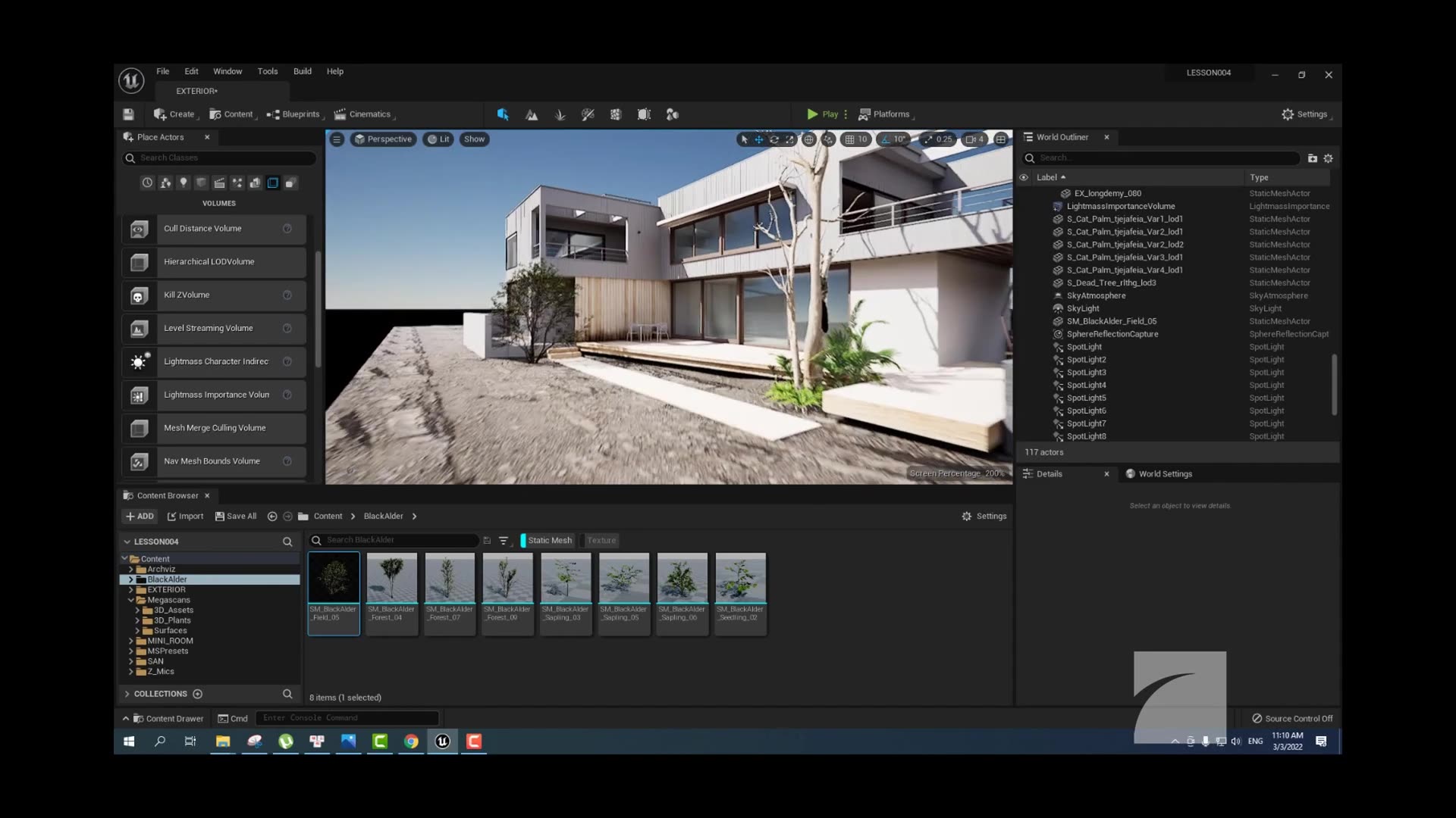 LEARN TO UNREAL ENGINE 5 FOR ARCHVIZ - LESSON 4: LIGHTING - BAKE LIGHTING