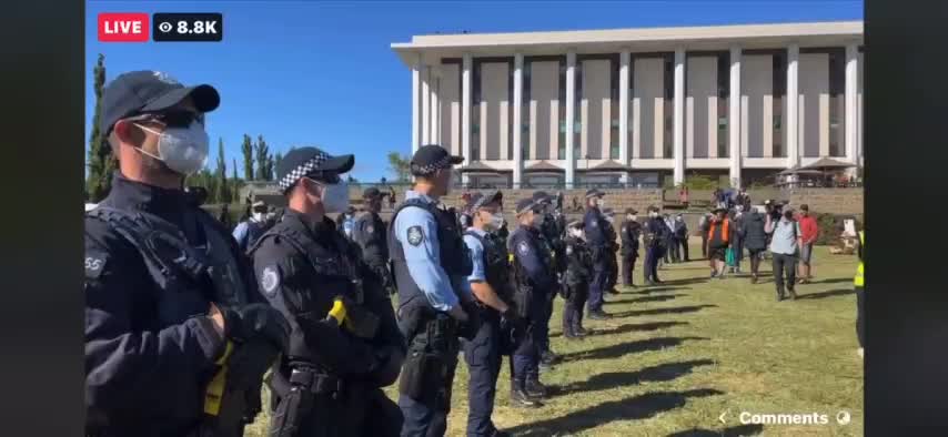 Canberra, Australia: Day 5 of protests, police mobilize in to military ...