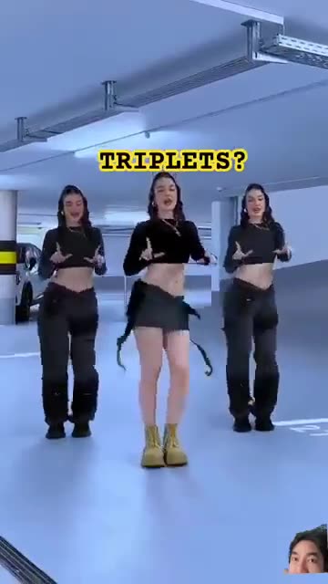 viral triplets dance