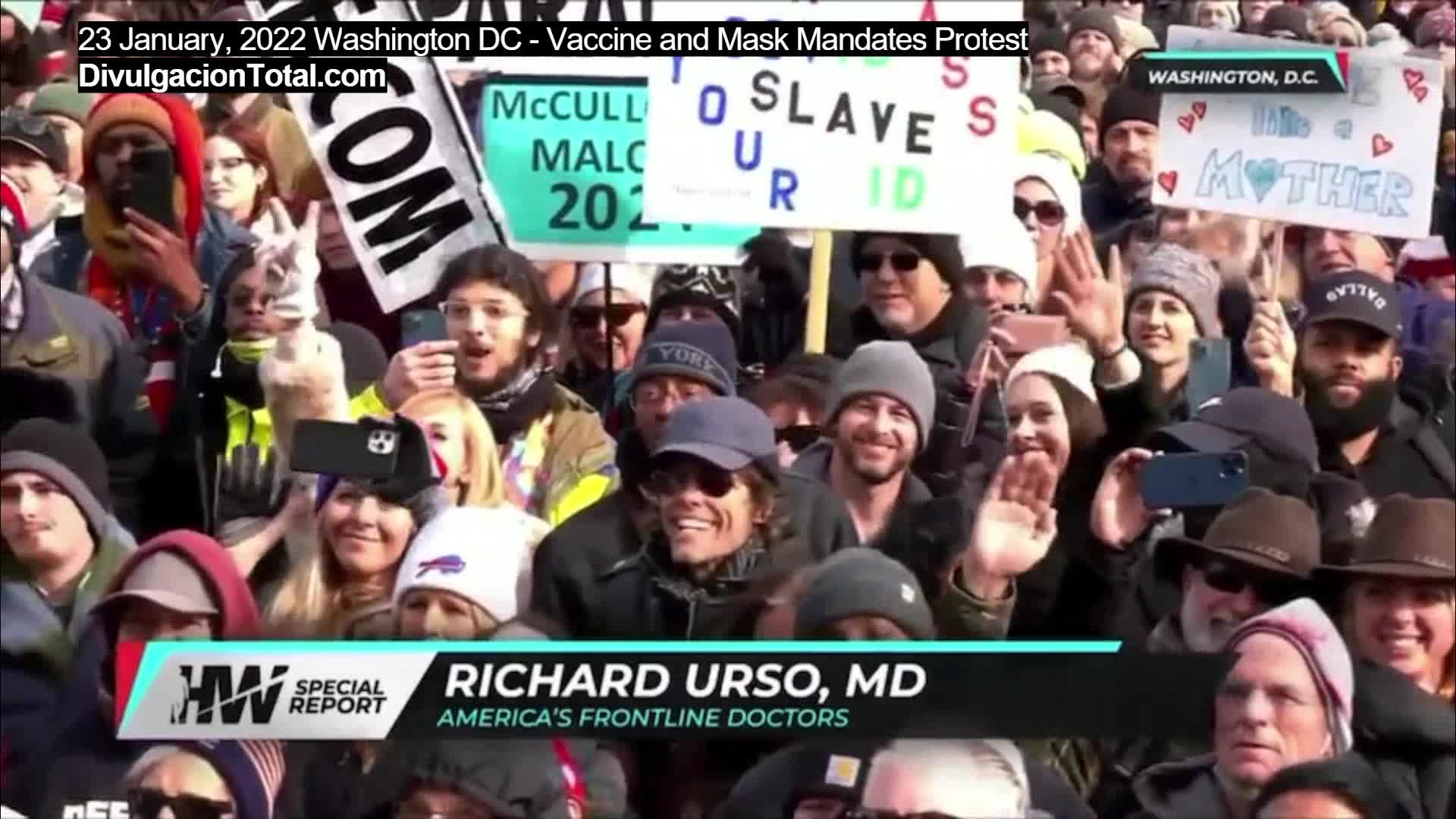 Jan. 23rd, 2022 - Washington DC Protest - Dr. Richard Urso: 'Join Us To ...