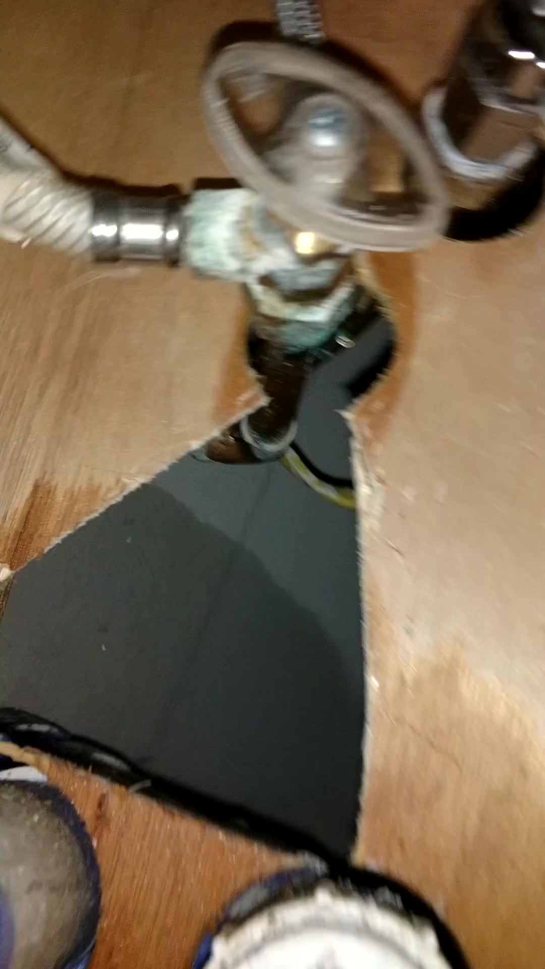 Pinhole leak in a copper line