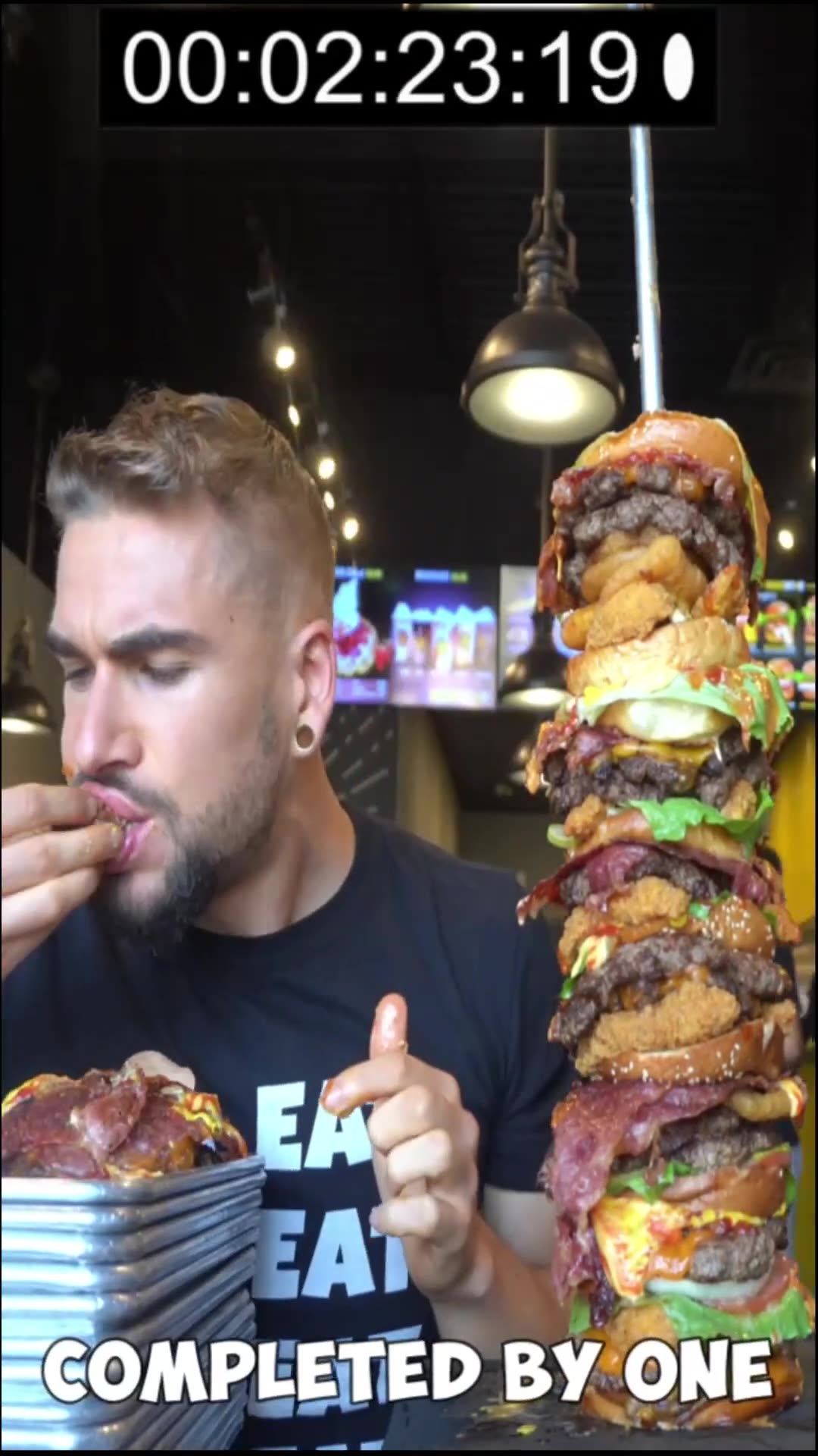 14LB UNBEATEN BURGER CHALLENGE (300) BIGGEST BURGER CHALLENGE