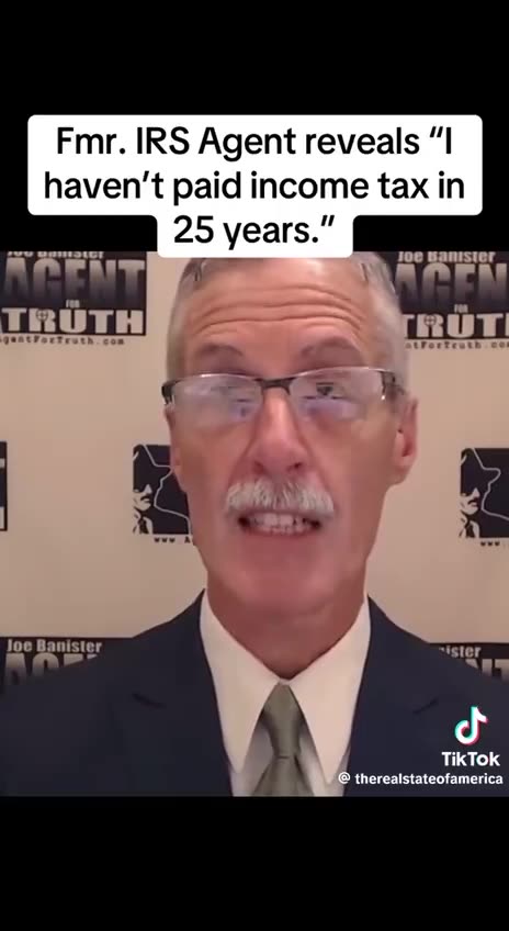 Former IRS Agent Joe Bannister reveals "I haven't paid income tax in 25 ...