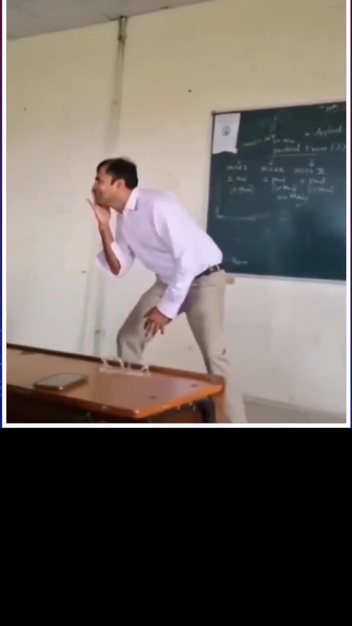 This teacher suddenly started doing weird things in class 😱 Is He ...