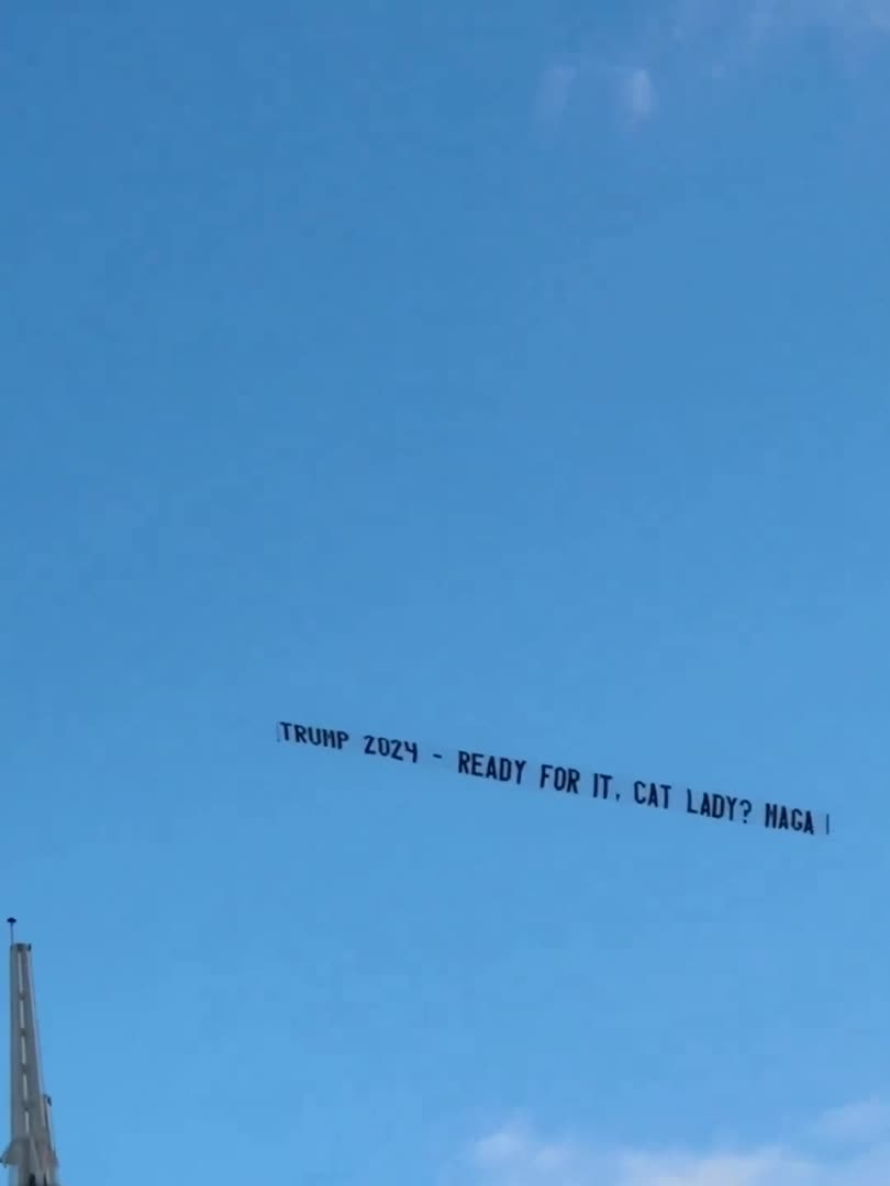 Massive 'Trump 2024' Banner Flies Over Taylor Swift Concert
