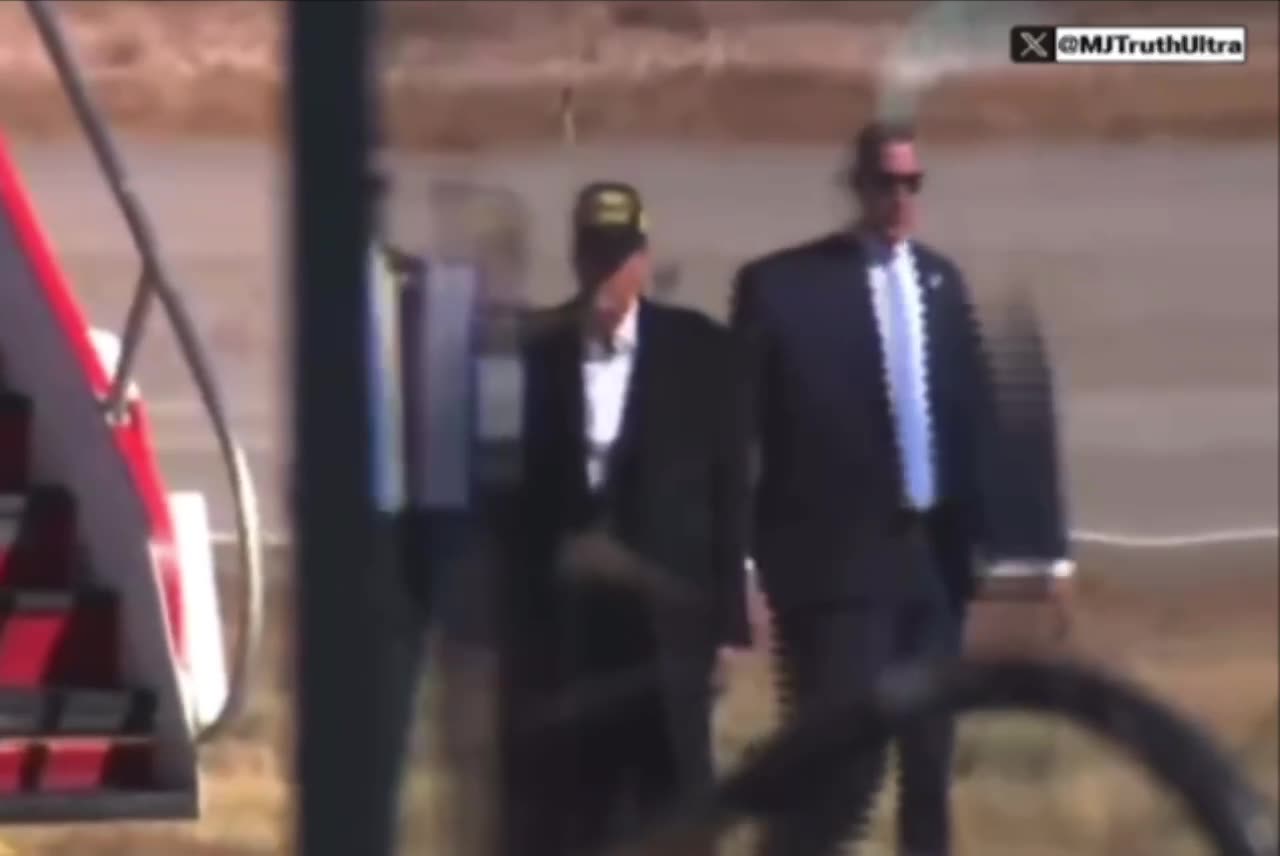 Trumps walks off the plane like a total Bad Ass to the Undertaker Song. 🔥