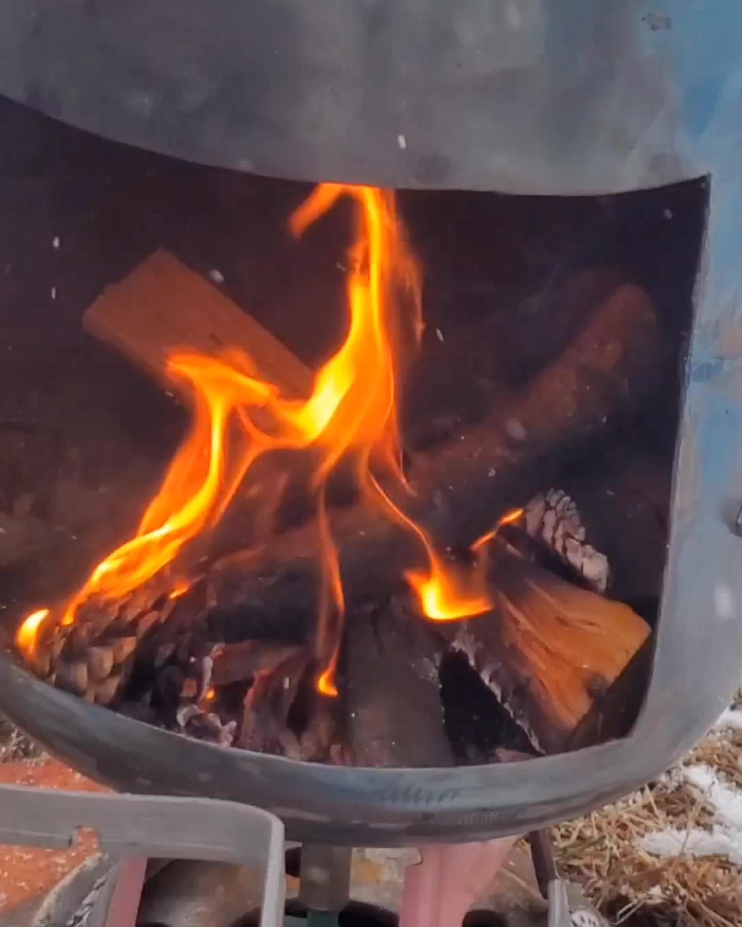 Scrap metal to wood stove