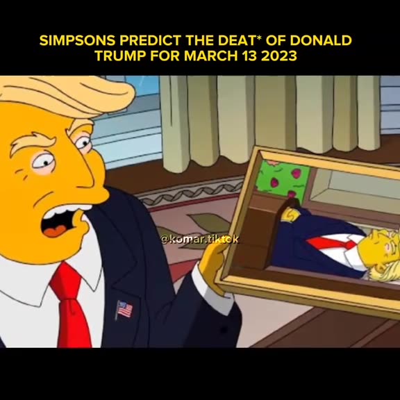 Simpsons Prediction of Trump's death in March 13 2023