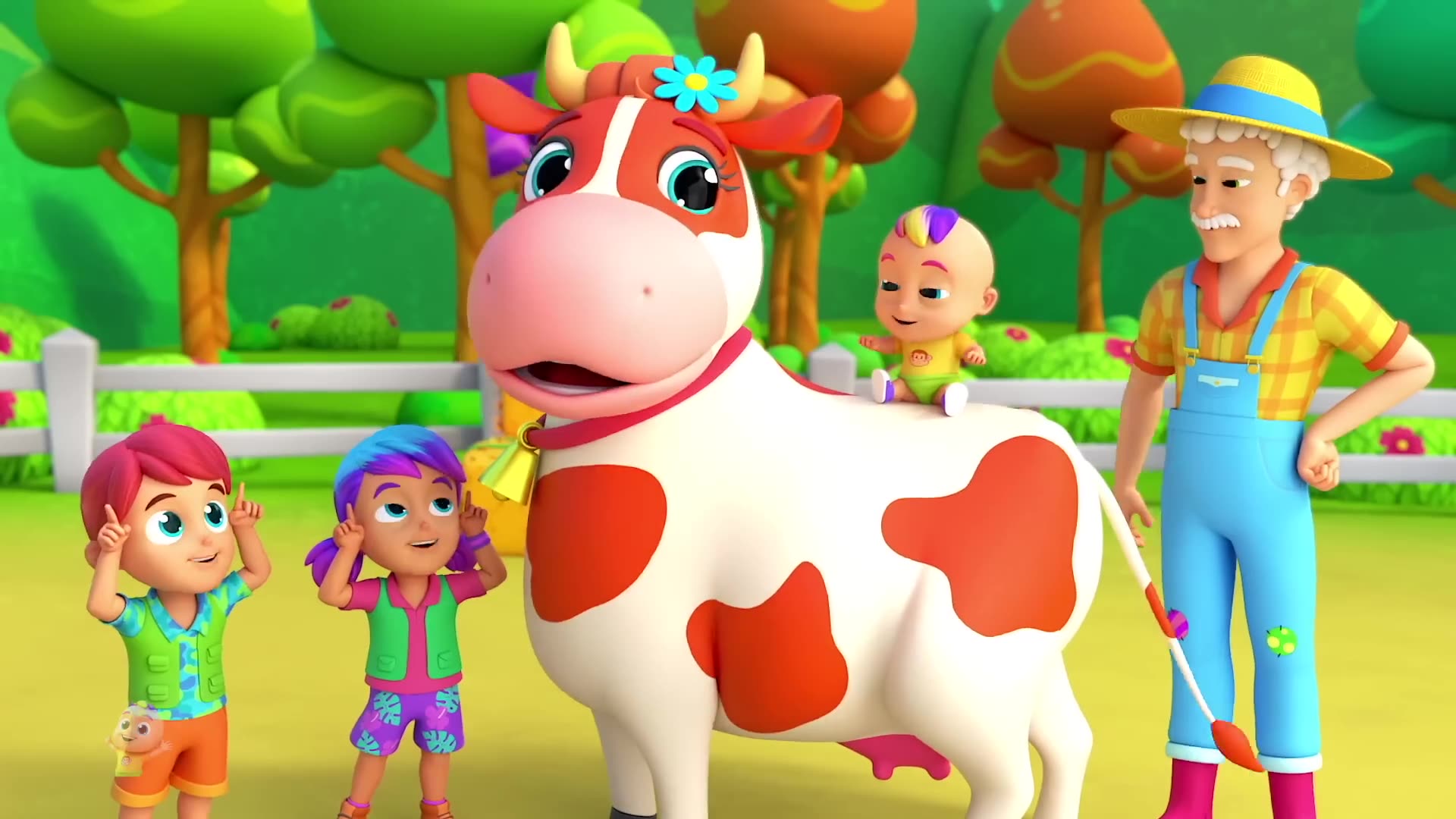 Old Farmer Joe Had A Farm | Joe's Farm Song For Kids | Nursery Rhymes ...