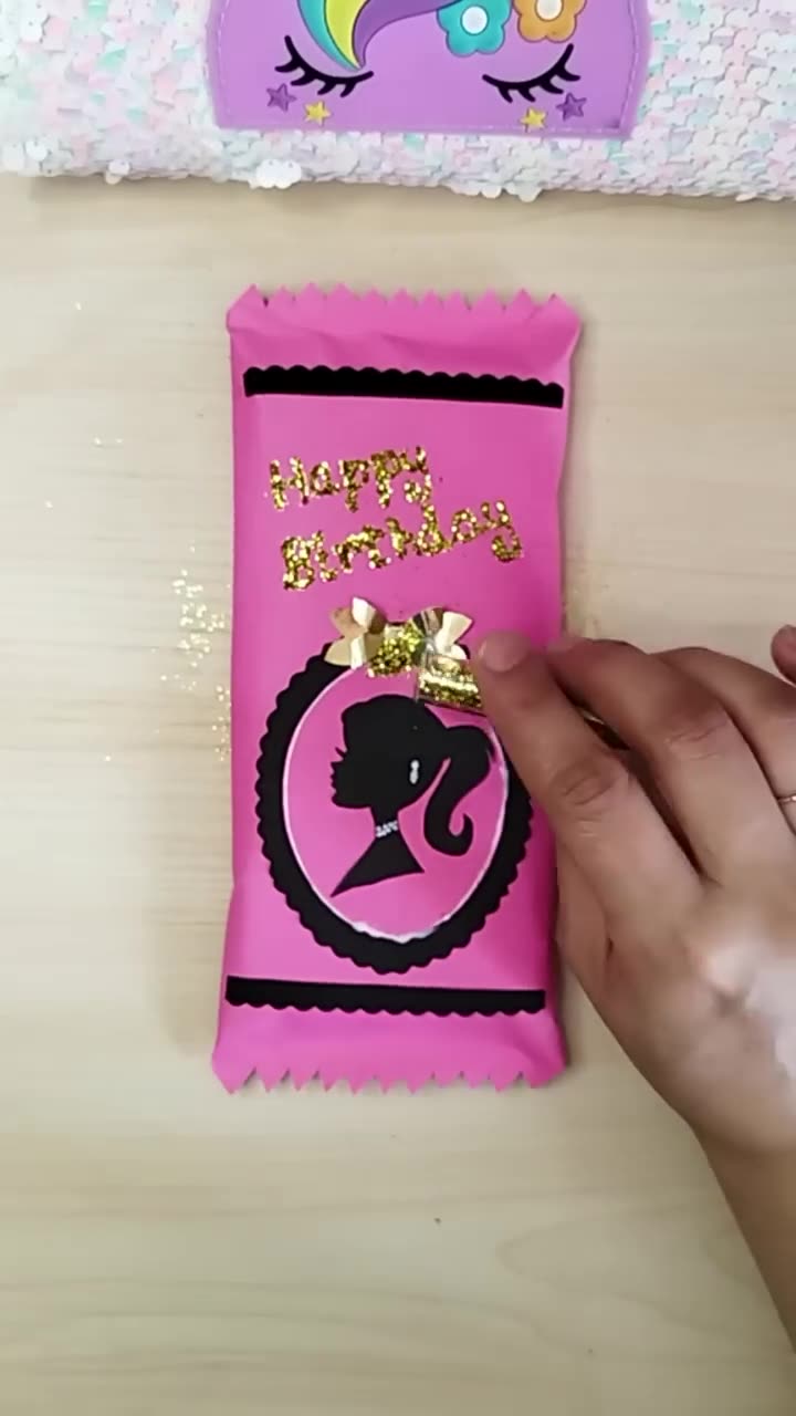 Barbie Chocolate Gift Wrapping Idea - Chocolate Gift Packing Idea