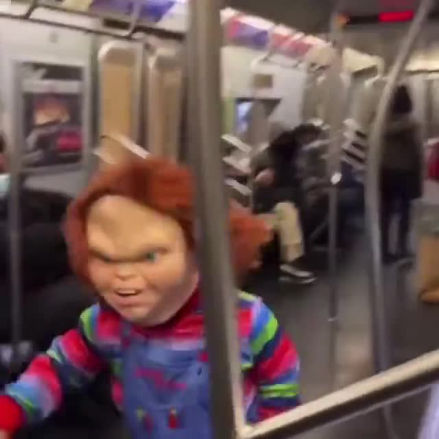 Jen Psaki in New York Subway