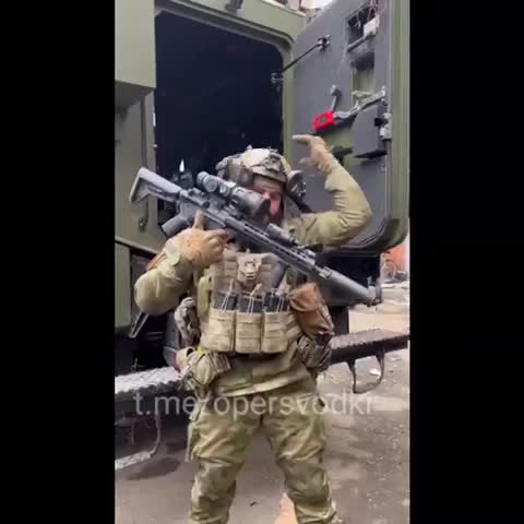 Chechen captures captures NATO sniper rifle