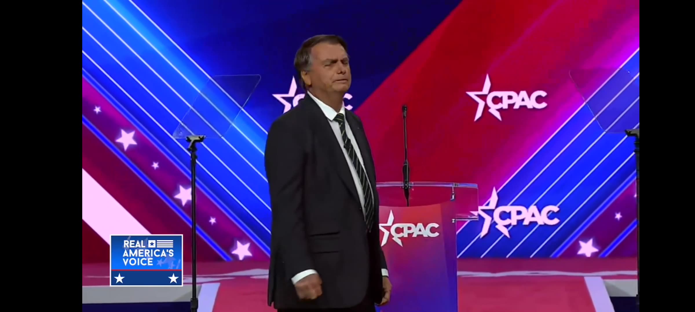 Presidente Bolsonaro discursando na CPAC 2023, 04/03/2023