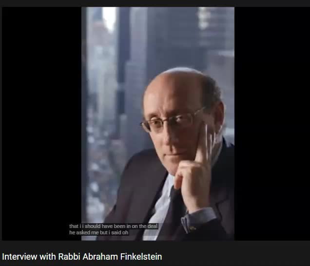 Interview ~ Rabbi Abraham Finkelstein