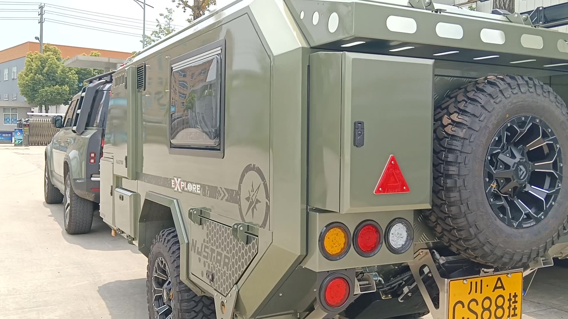 Unique a green njstar rv off road travel trailer explorer the wild life