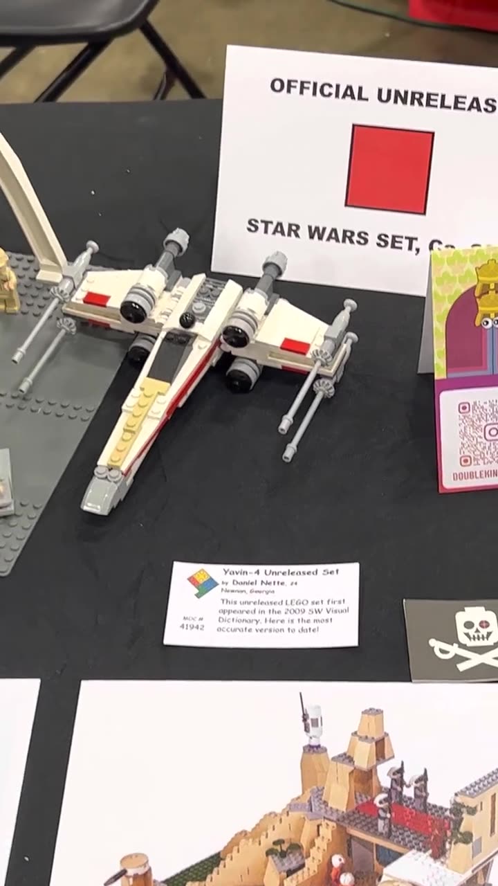 Star Wars Lego Unreleased Yavin IV Prototype Set from Brick Fair ...