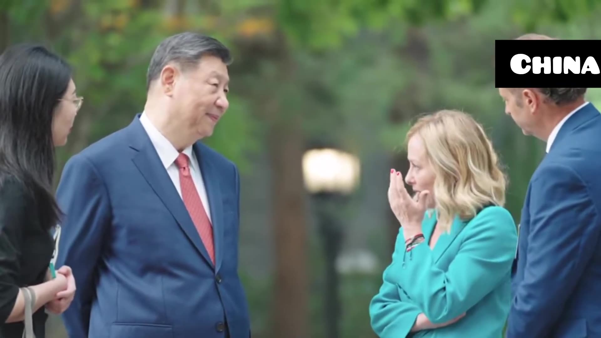 ITALIAN PM GIORGIA MELONI VISIT GARDEN WITH CHINESE PRESIDENT XI ...