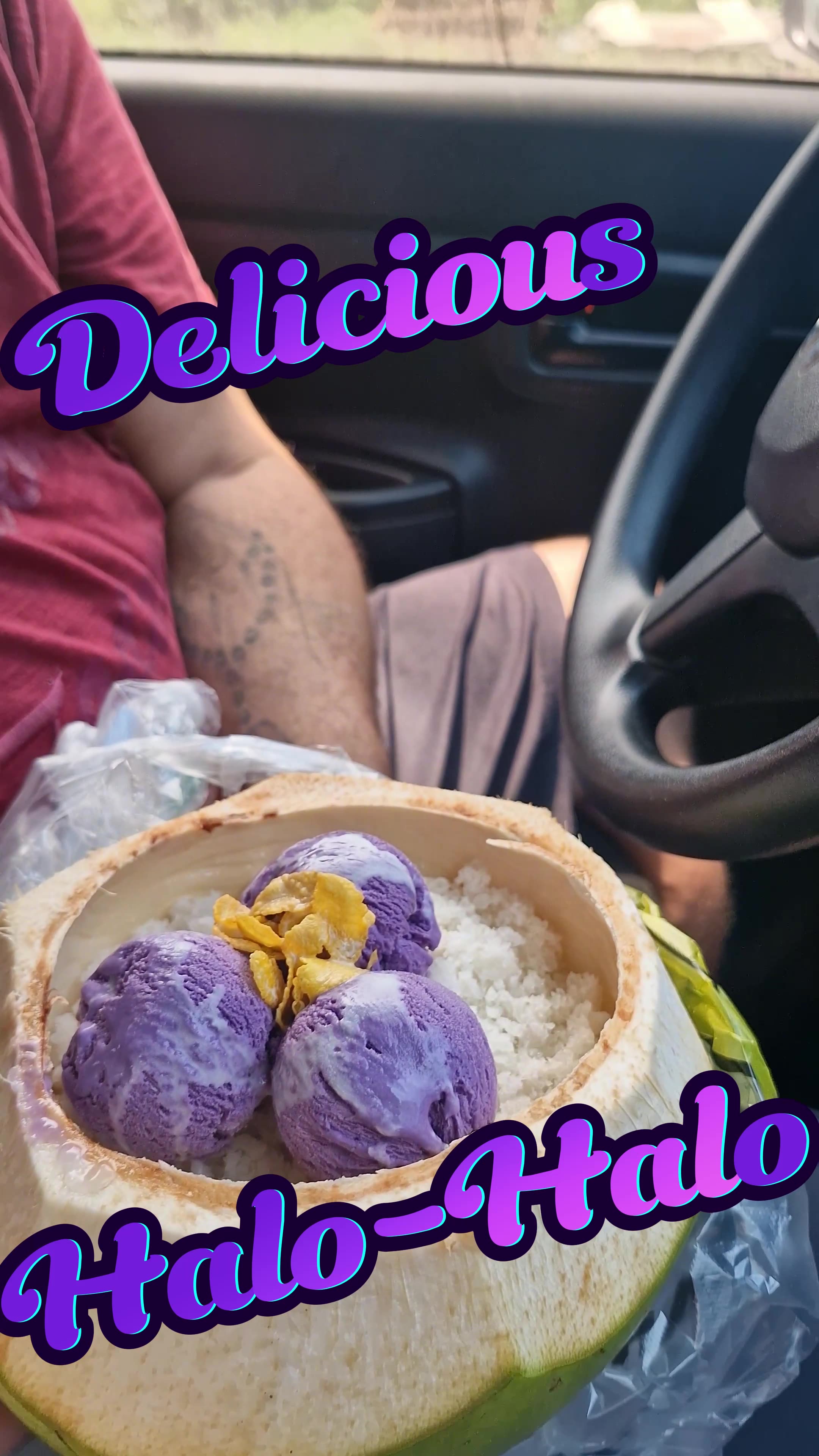 Sweet Delights: Halo-Halo in a Buko Shell! 🍧🥥