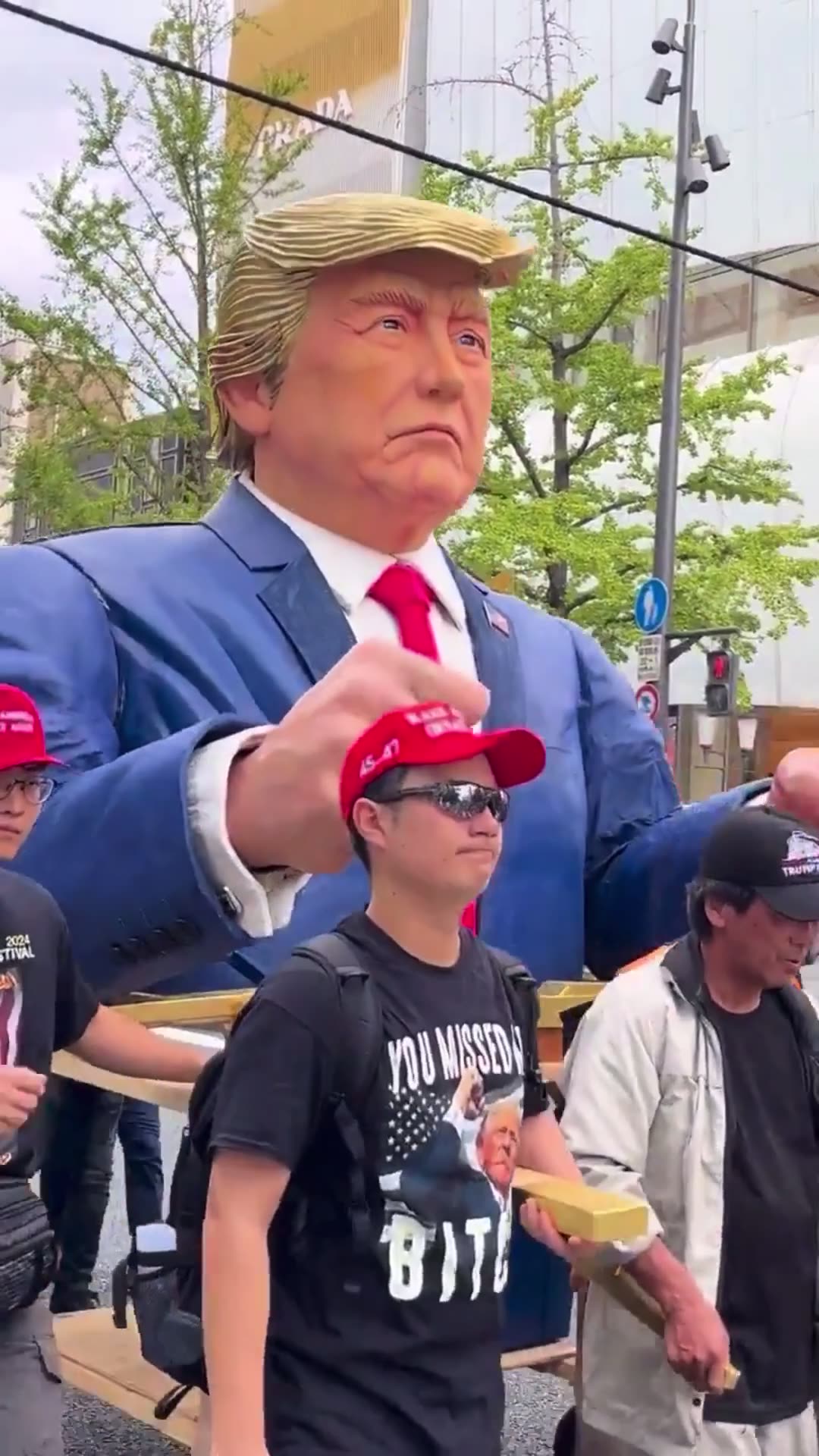 Japanese MAGA Hold A Parade For Trump In Japan