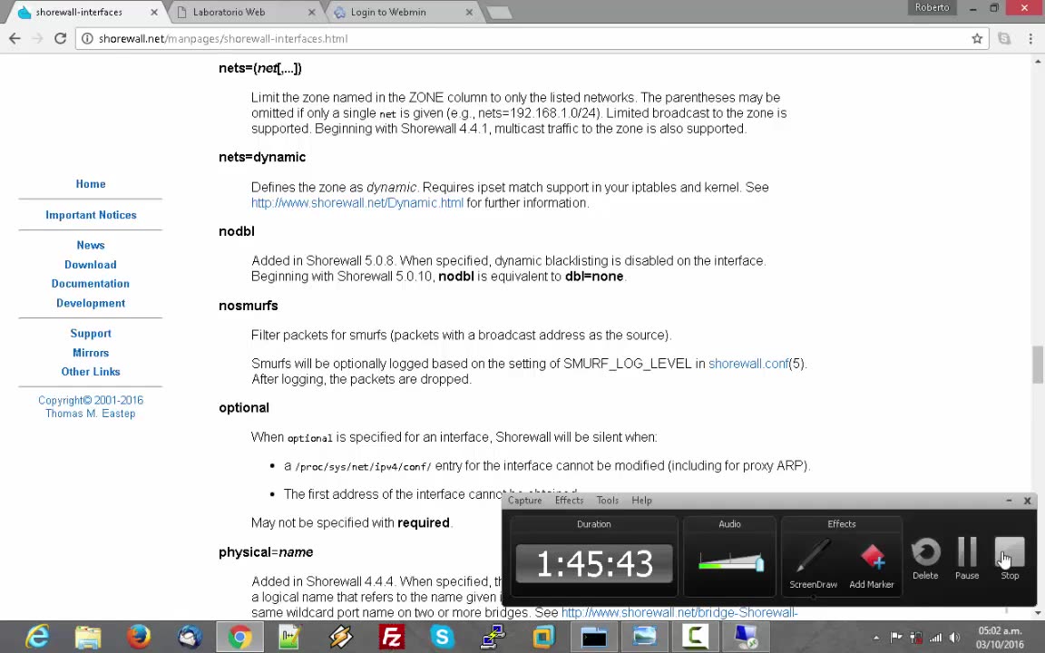 CentOS: Configurar Firewall con Shorewall
