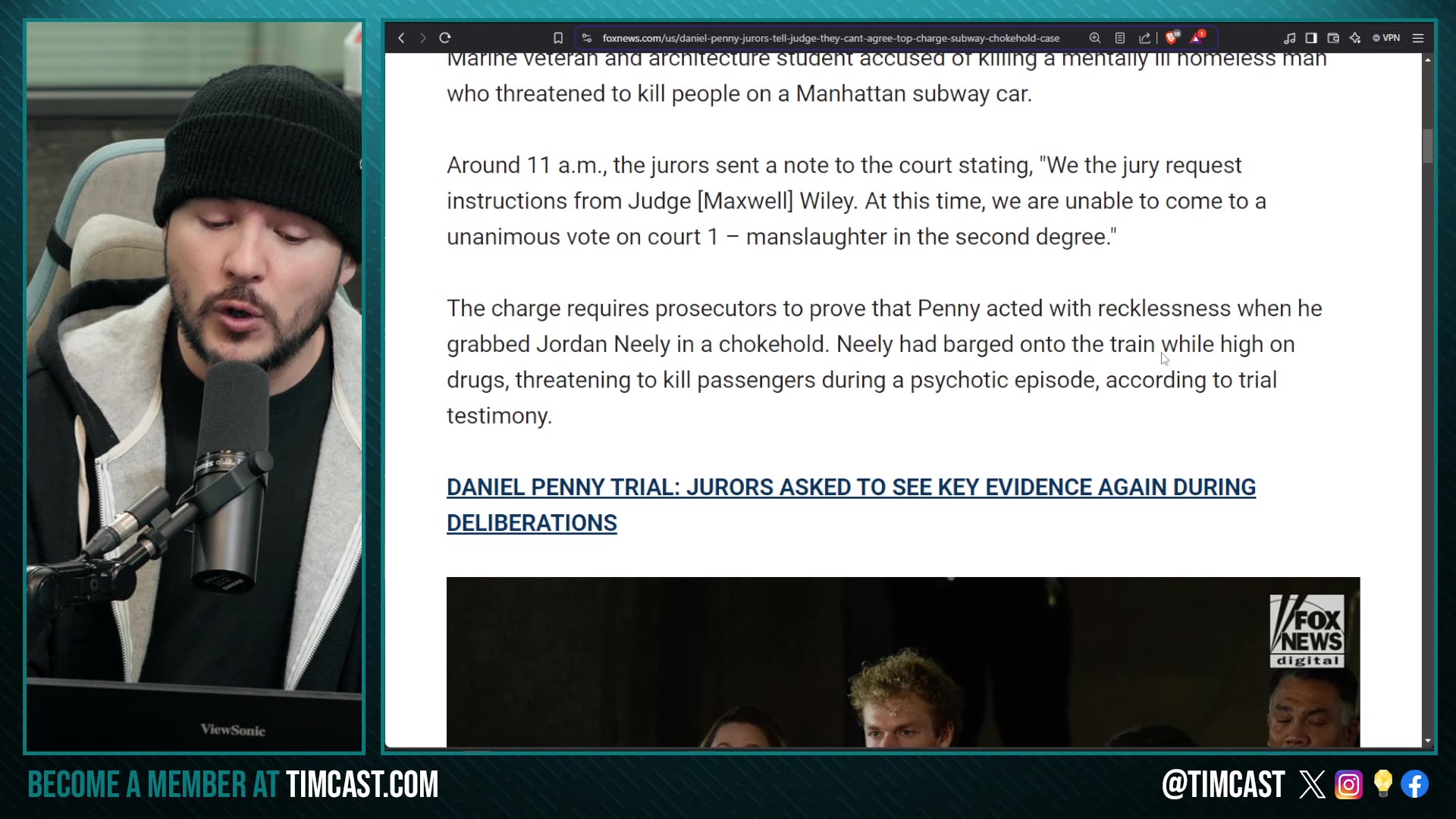 Daniel Penny Jury DEADLOCKED, Judge May FORCE Jury To Pass Verdict ...