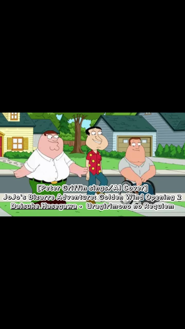 [Peter Griffin sings/AI Cover] JJBA: Golden Wind OP 2 DaisukeHasegawa ...