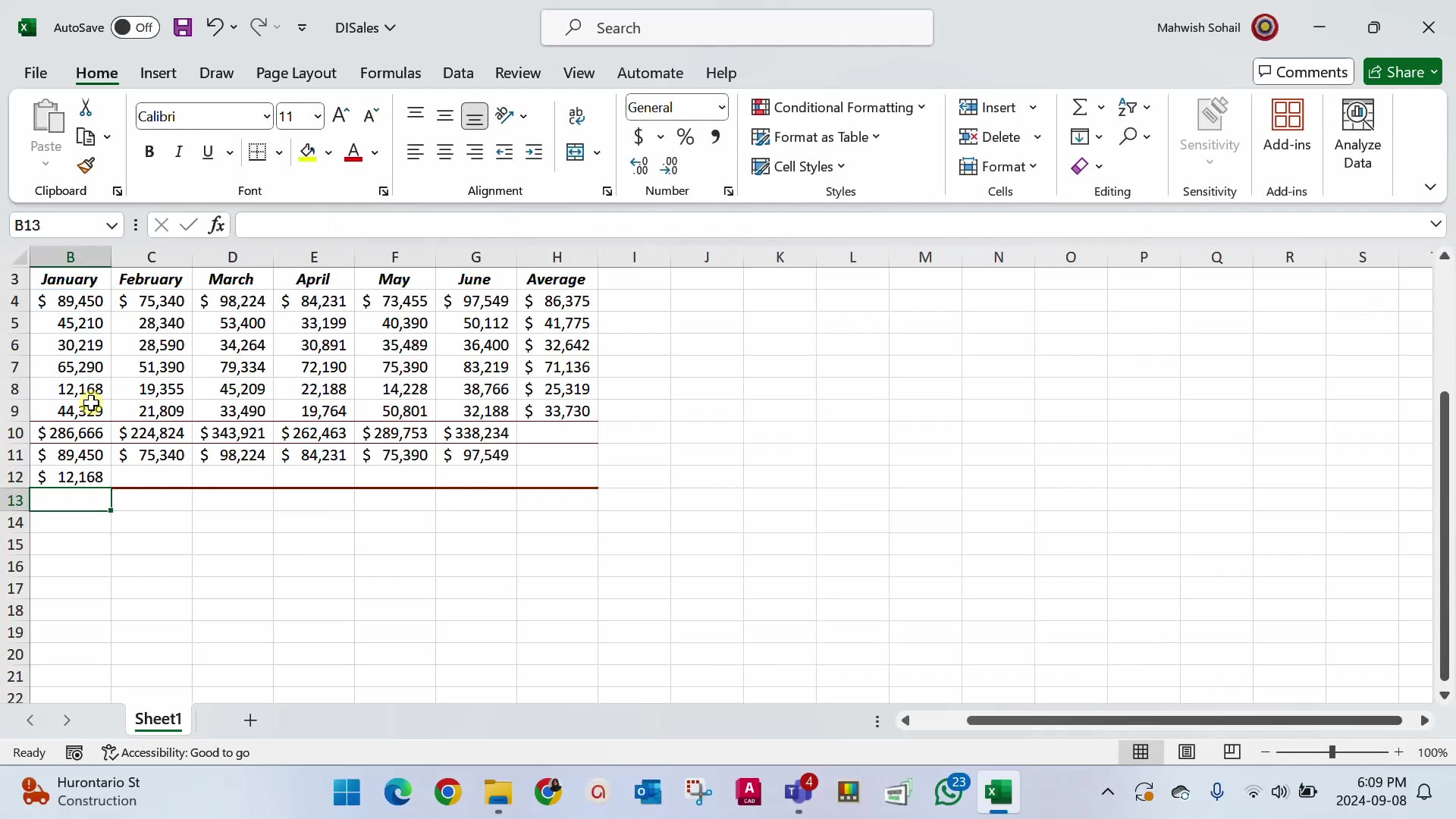 Excel Level 01 | Chapter 02 | Assessment 01
