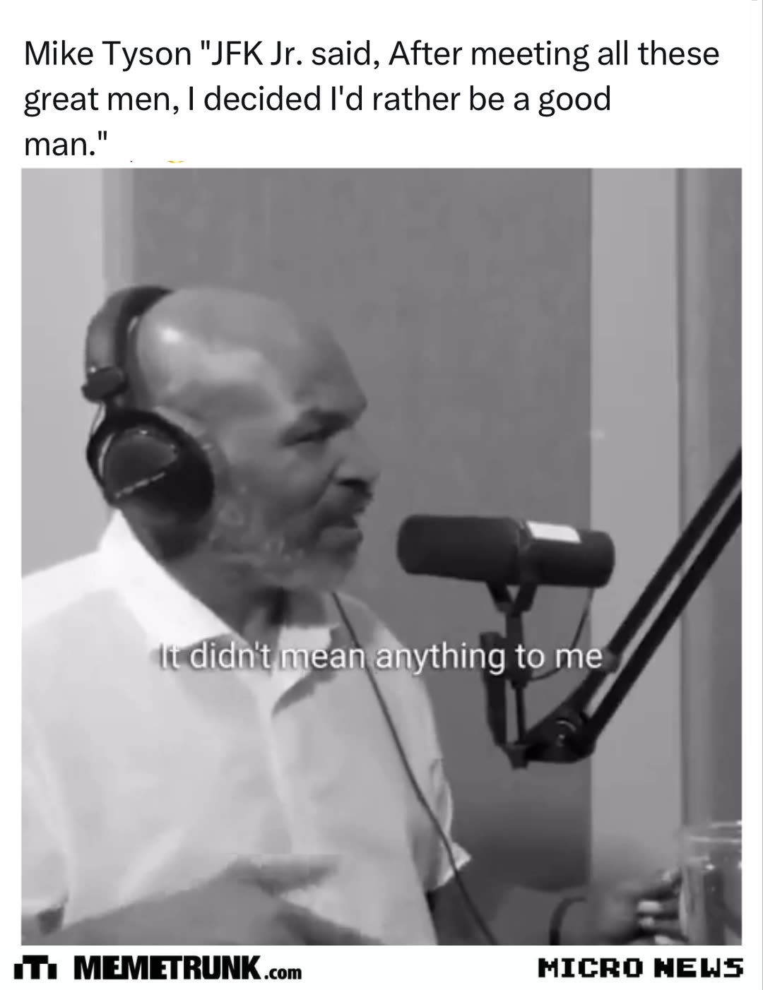 Mike Tyson about JFK Jr - A Good Man