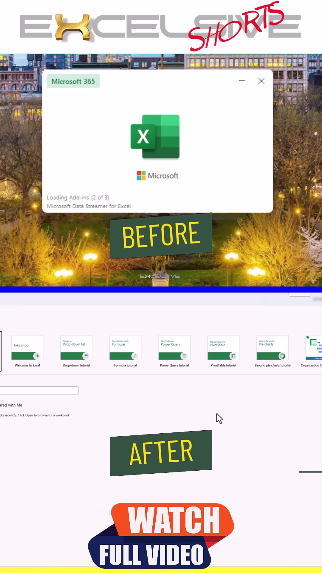 🚀Make Excel Load FASTER in Seconds!🚀1 #shorts #excelfansonly #exceltips #exceltech