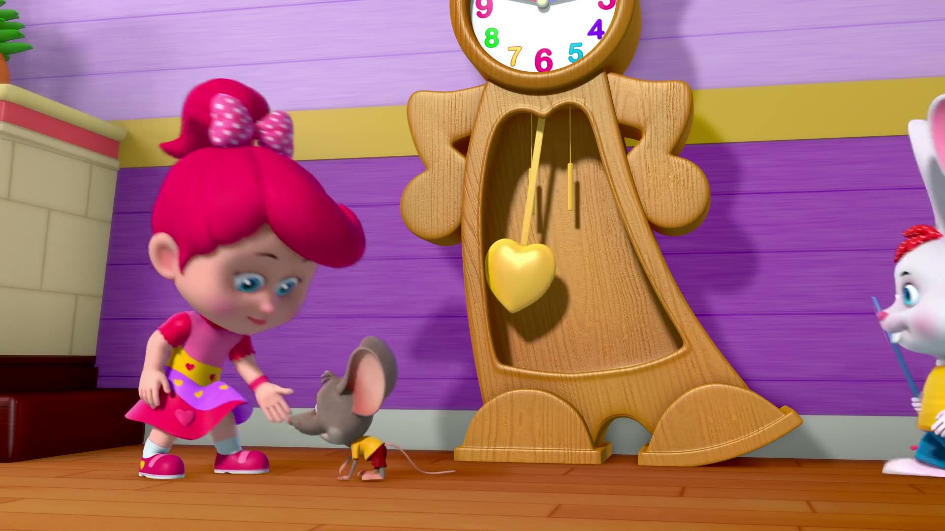 Hickory Dickory Dock Nursery Rhyme With Lyrics - Cartoon Animation ...