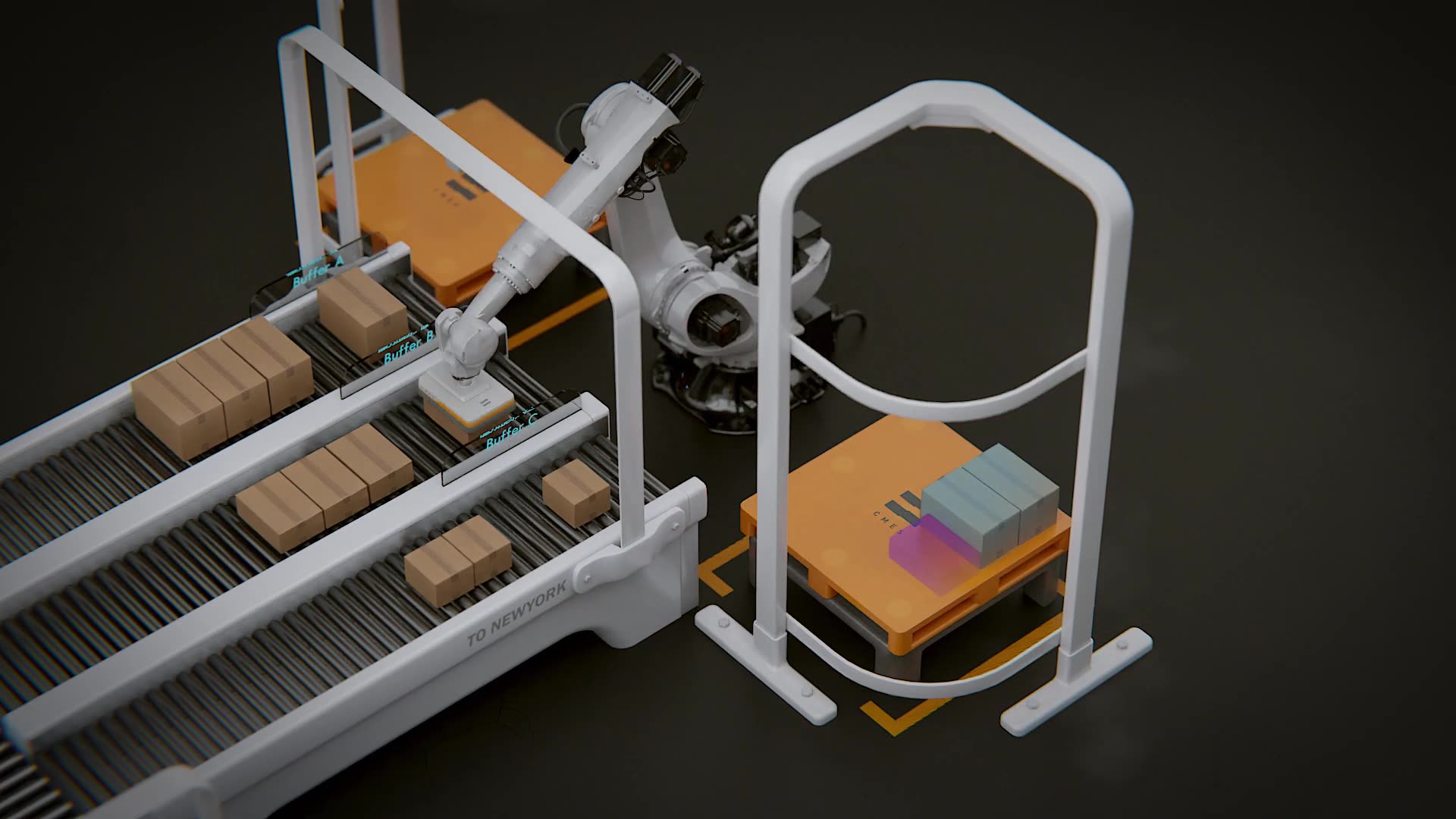 Mixed Case Palletizing | Random Palletizing | CMES Robotics