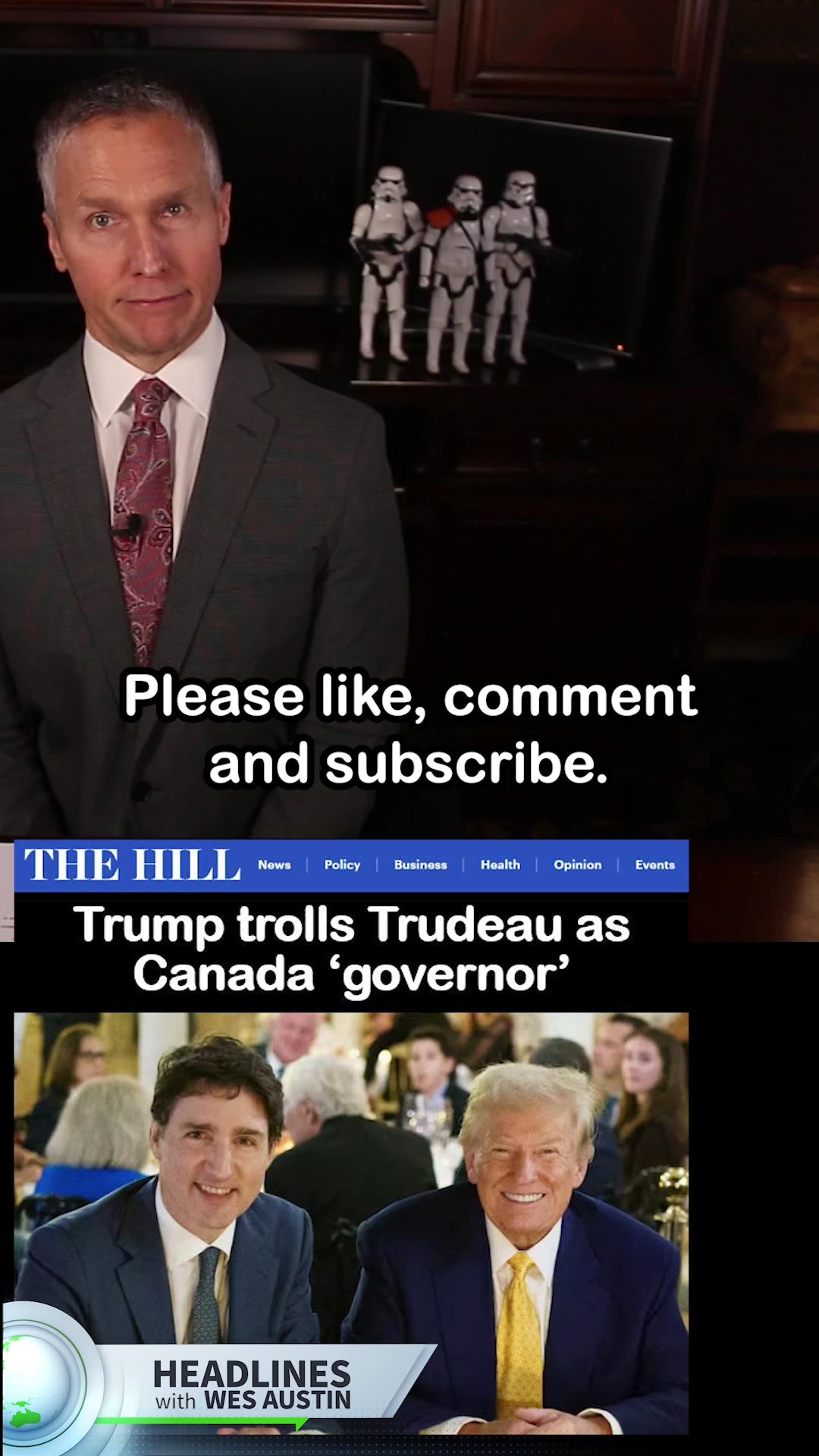 Trump Trolls Justin Trudeau as Canada ‘Governor’