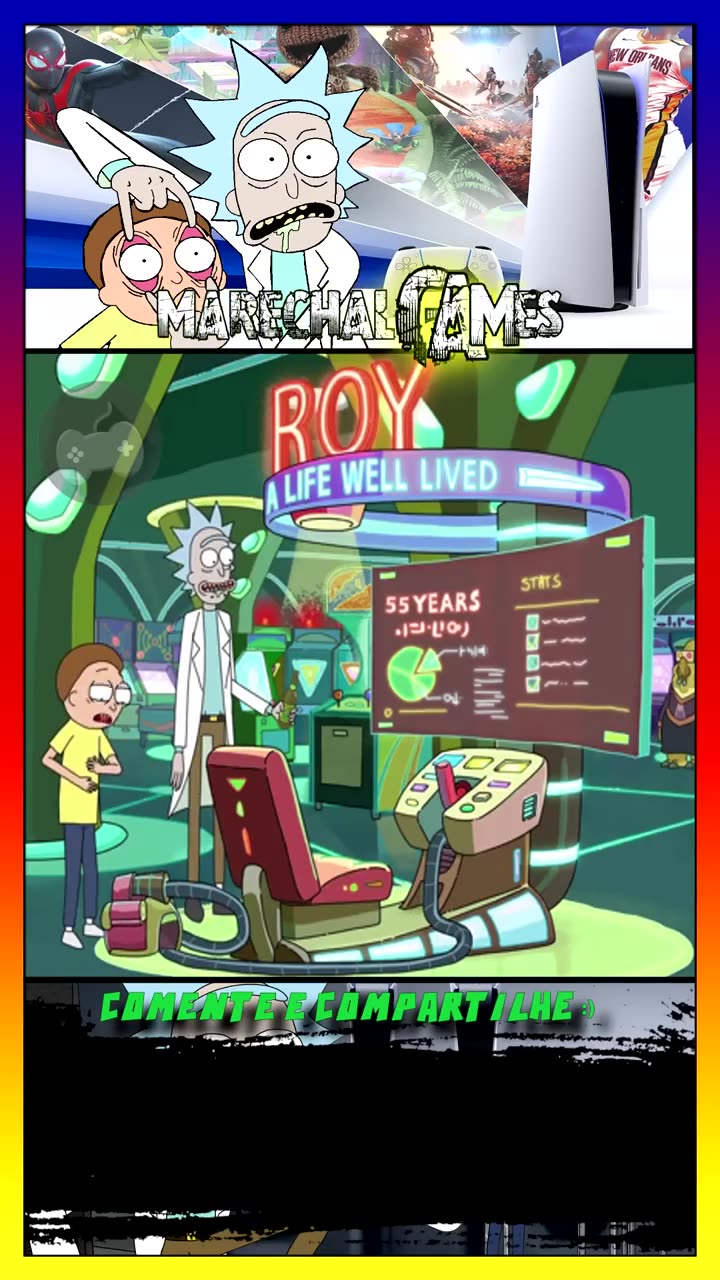 Rick and Morty x Jogo virtual alienígena 😱 | Rick and Morty #shorts