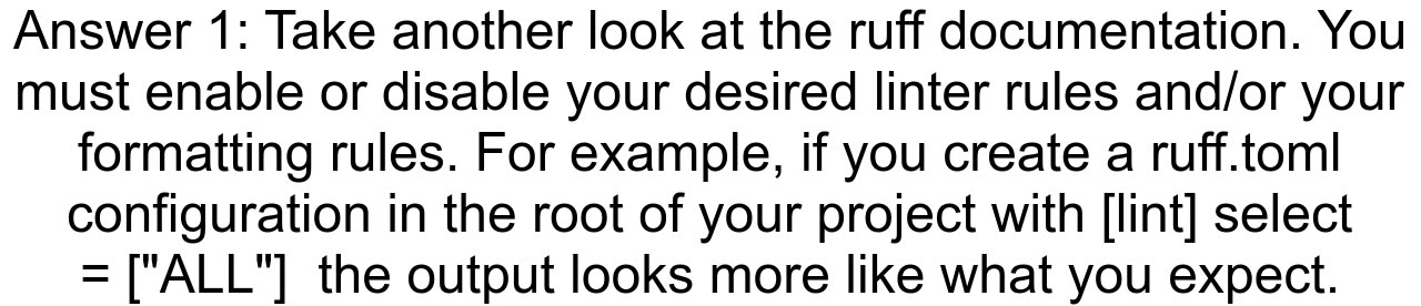 Using Ruff Linter with Python in VS Code