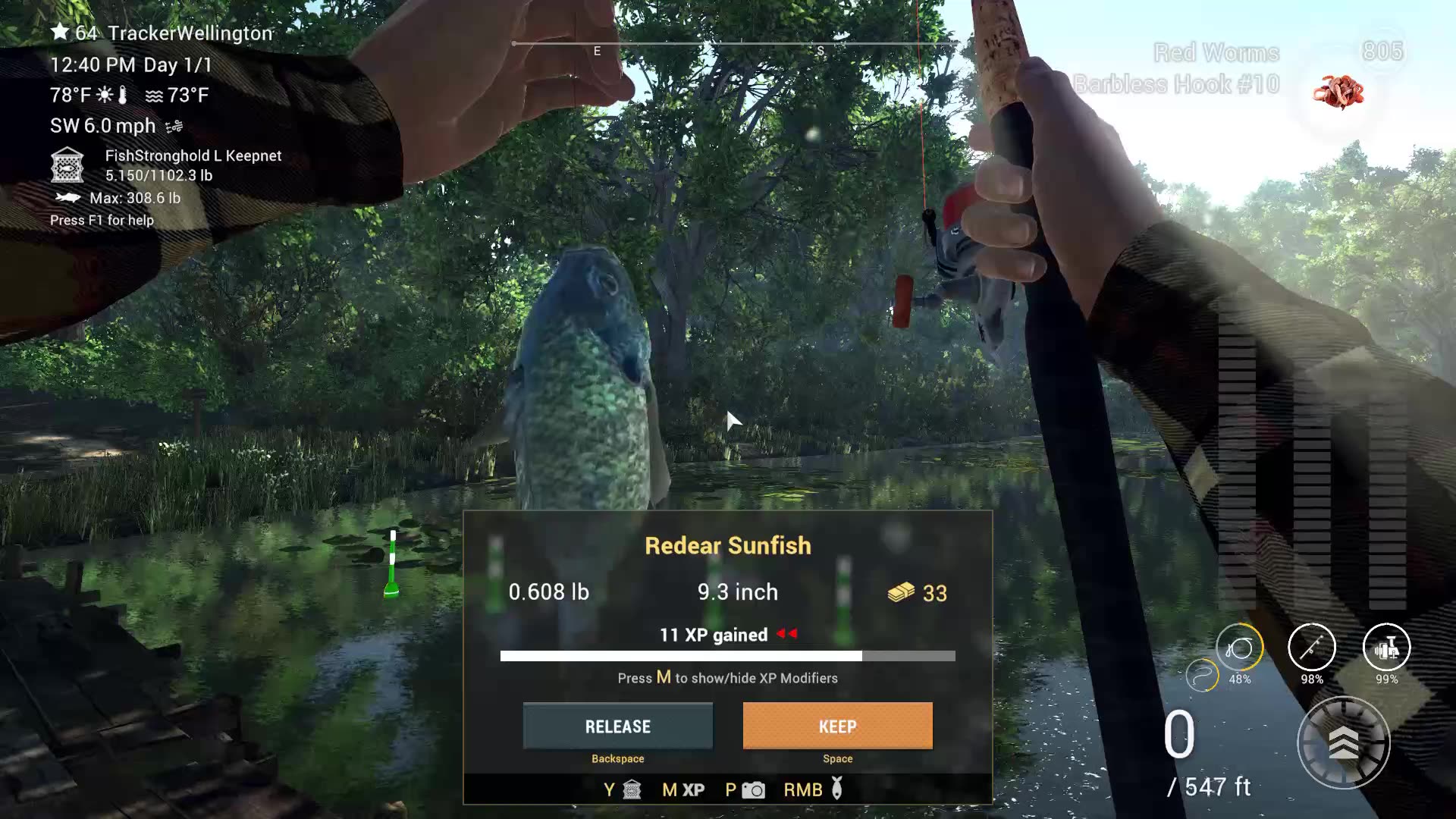 #4 - Fishing Planet - How to catch Redear Sunfish with Float Rod at ...