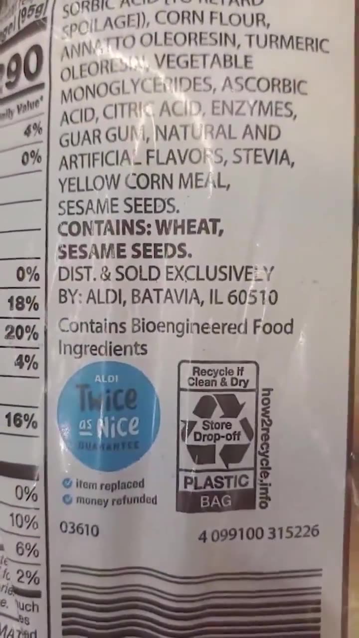 Aldi supermarkets in the U.S. are selling food that "contains ...