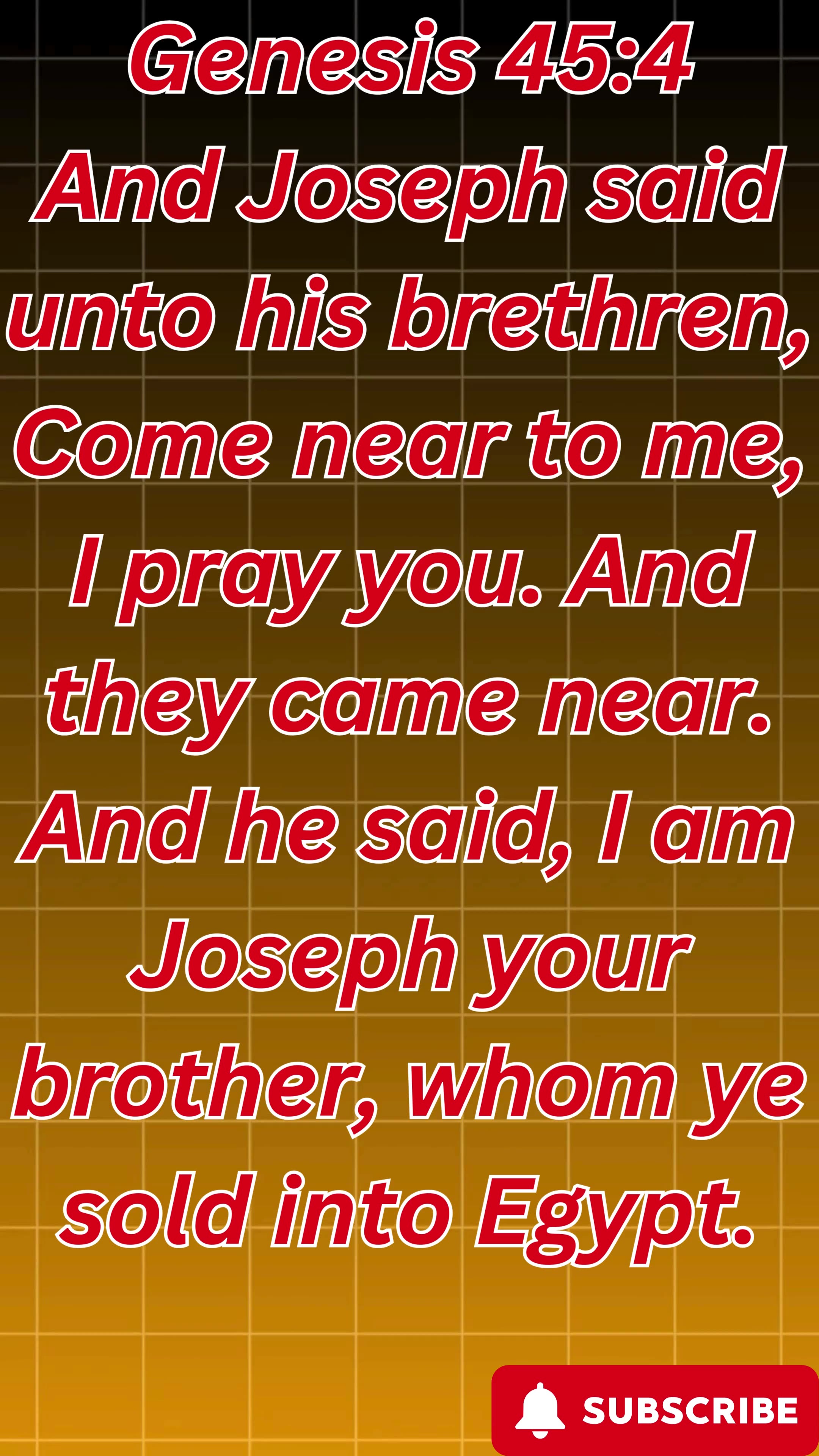 "Joseph Reveals His Identity: A Moment of Reconciliation" Genesis 45:4 ...
