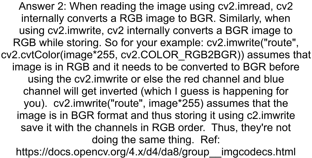 Imwrite OPEN CV method