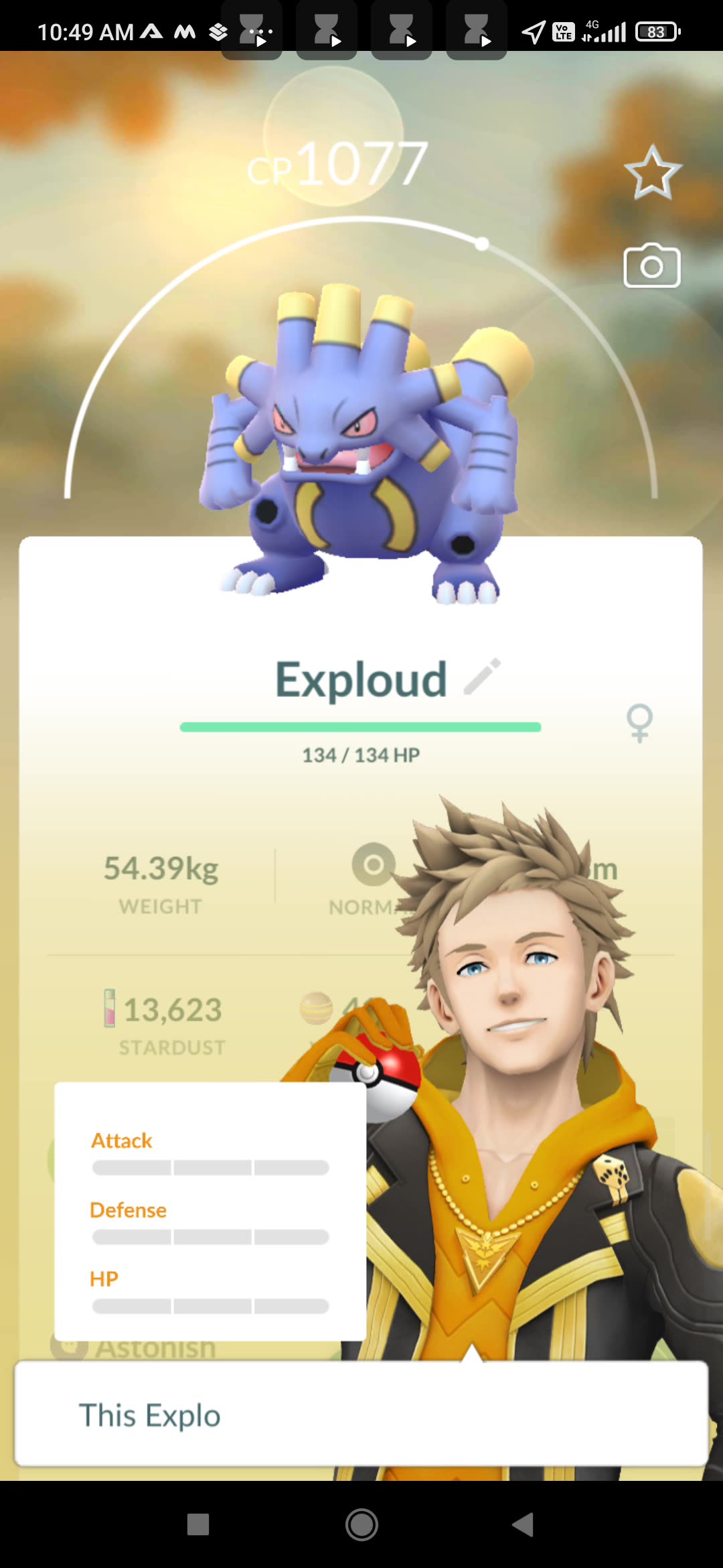Loudred evolution