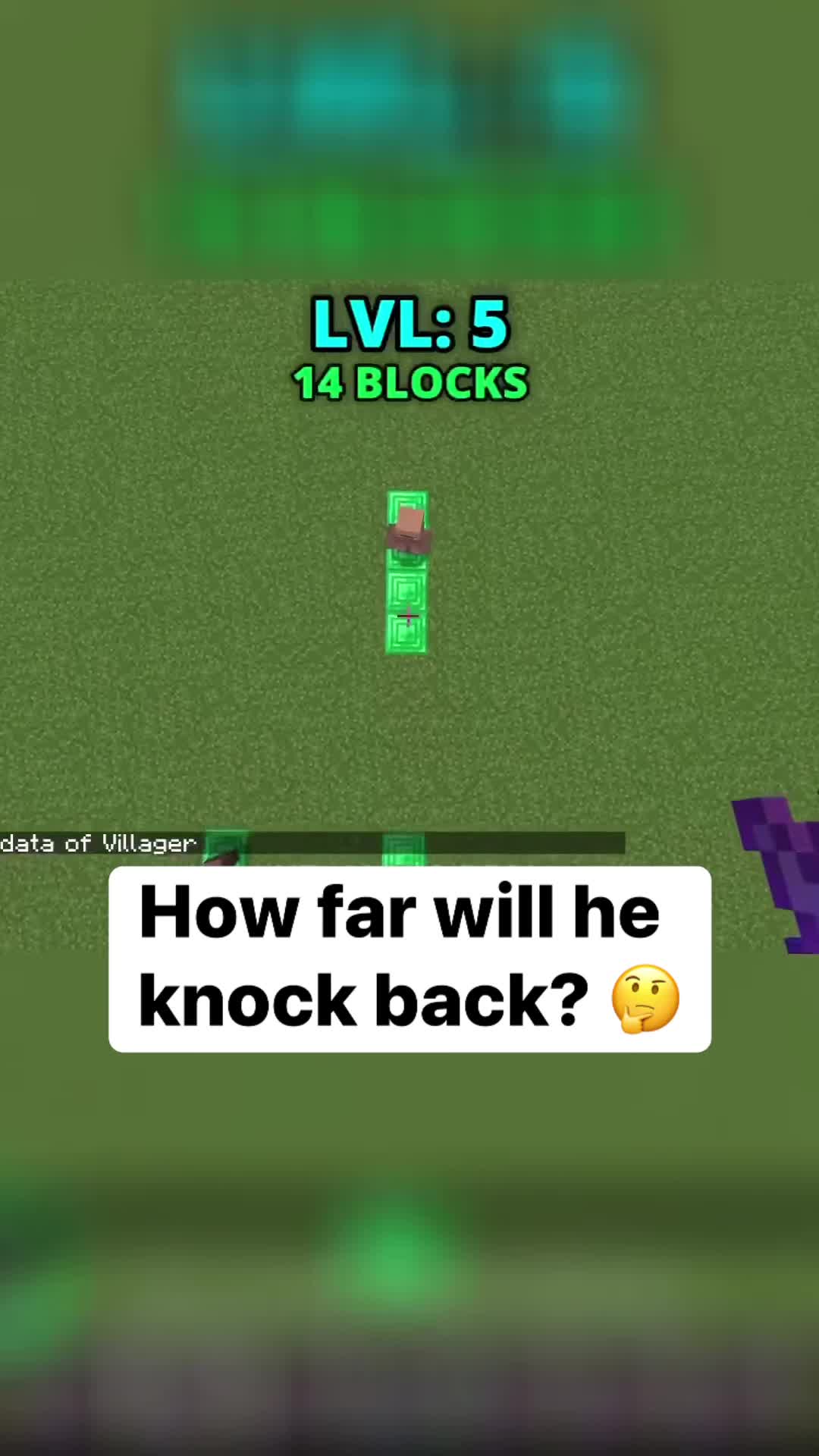 Minecraft but how far you can Knock Back🤣👍