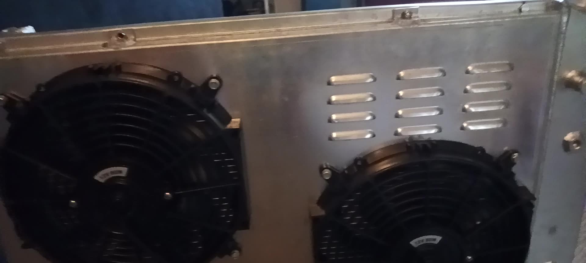 Custom Radiator install 4BT Cummins Dodge