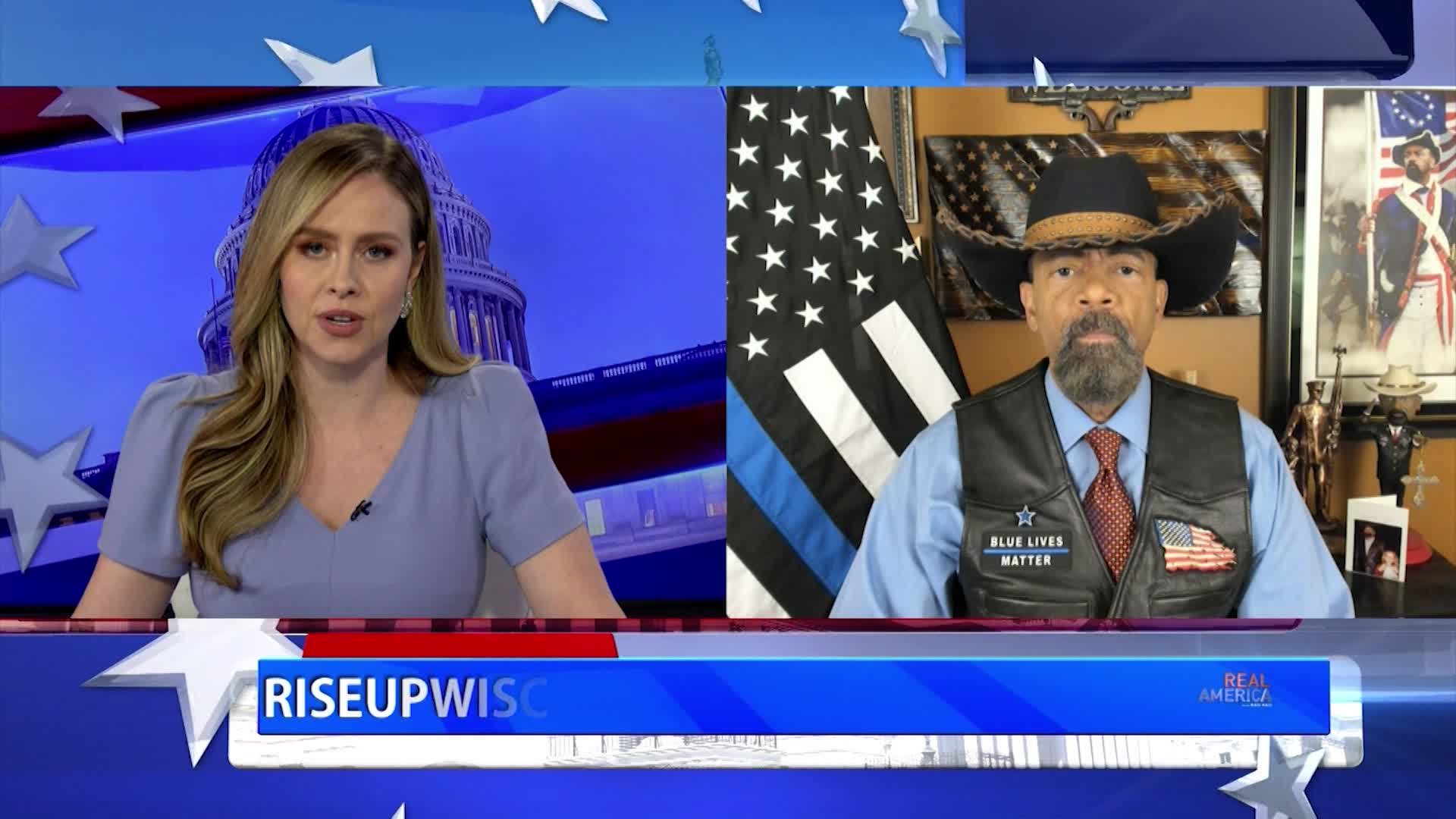 REAL AMERICA -- Stella Escobedo W/ David Clarke, Several Arrested In ...