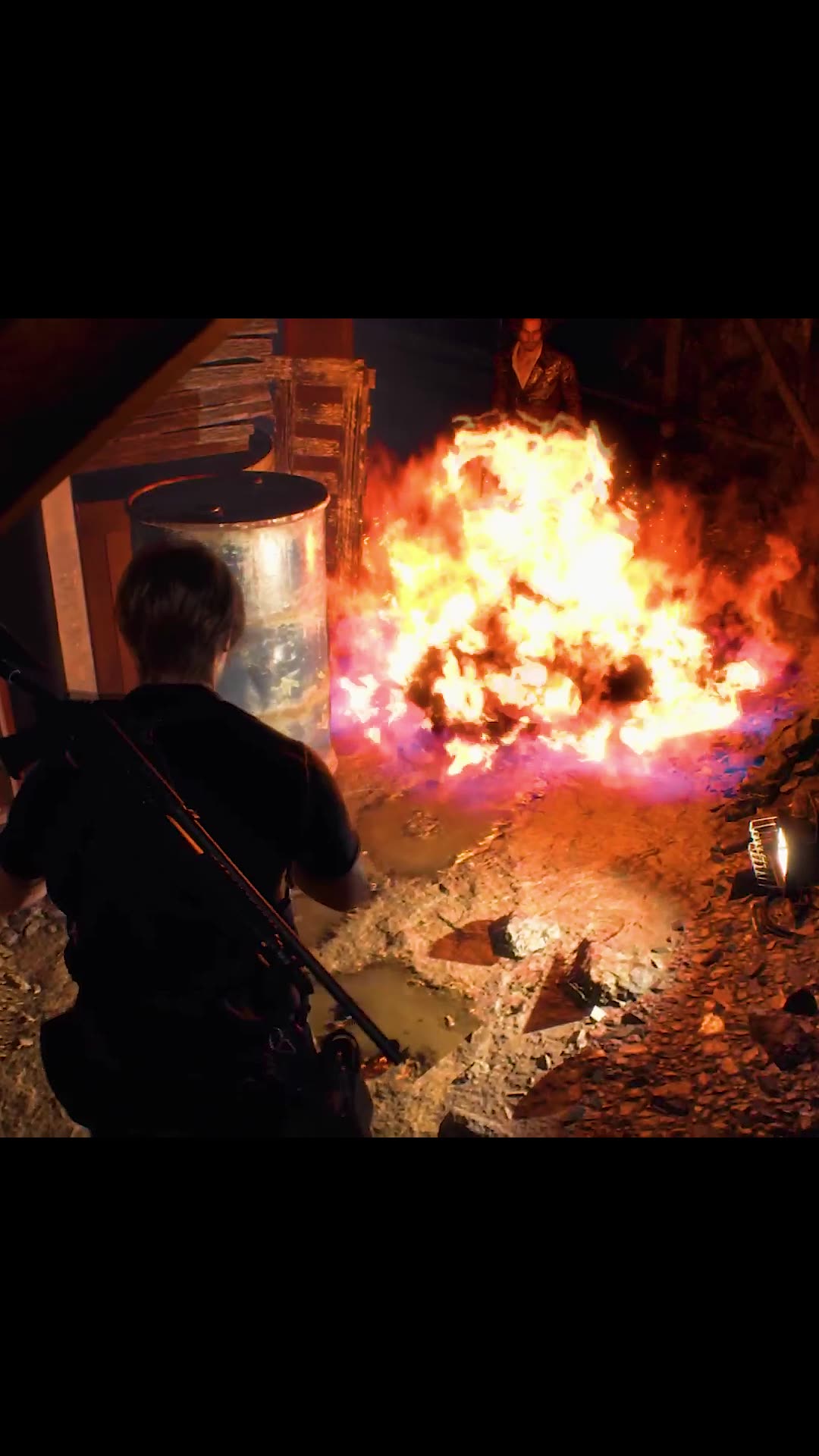 That Fire Animation is GORGEOUS Resident Evil 4 Remake